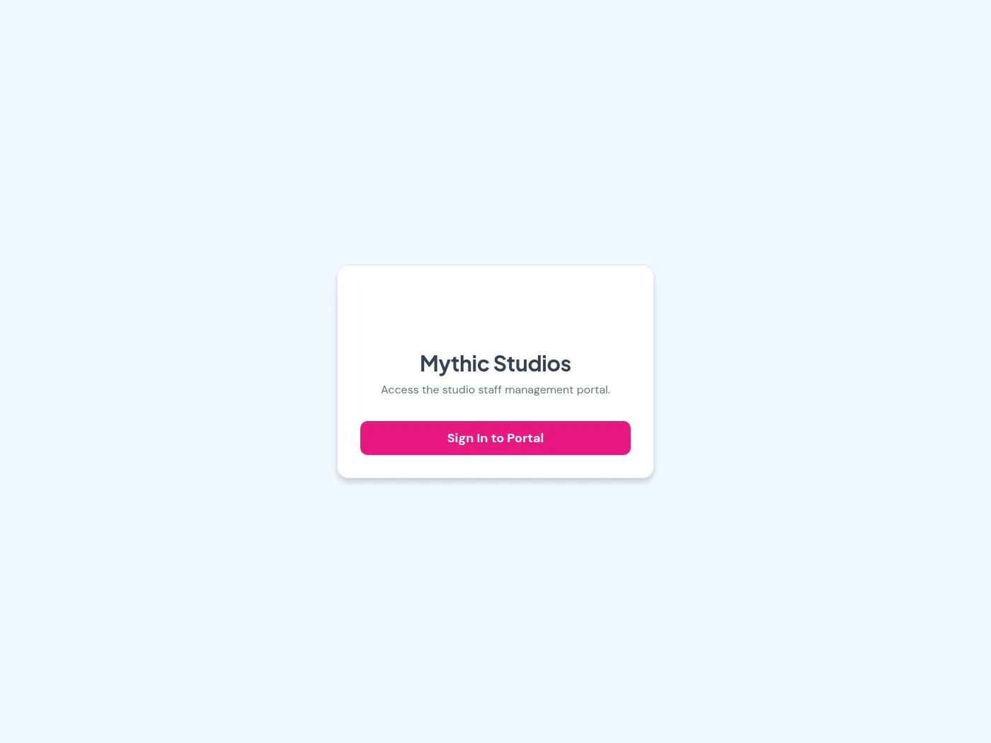 Mythic Studios Portal