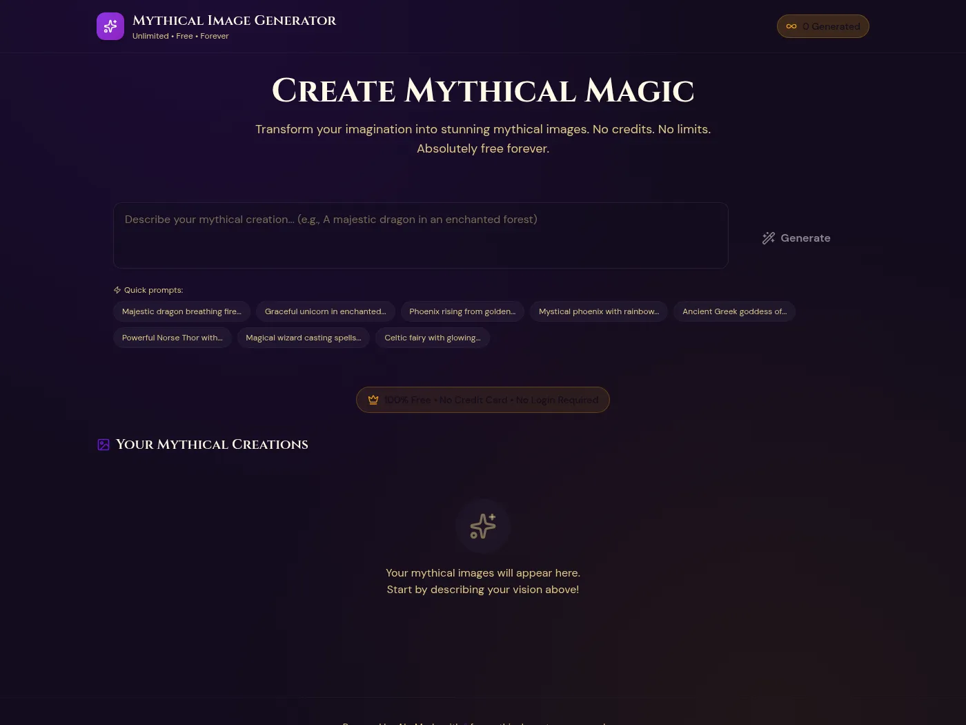 Mythical Image Generator
