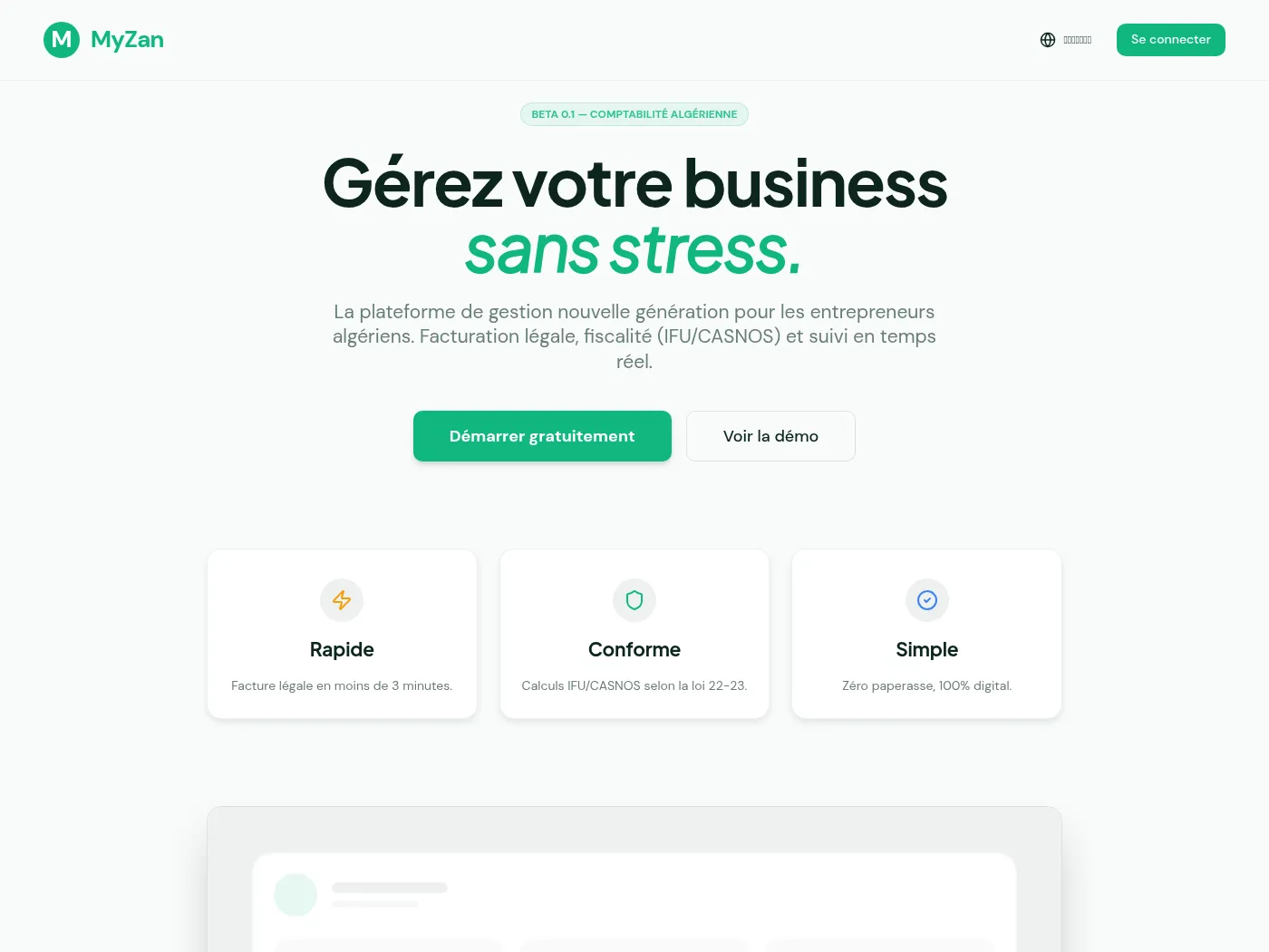 MyZan Dashboard Clone