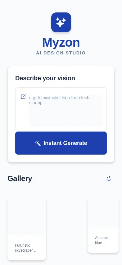 Myzon AI Design Studio