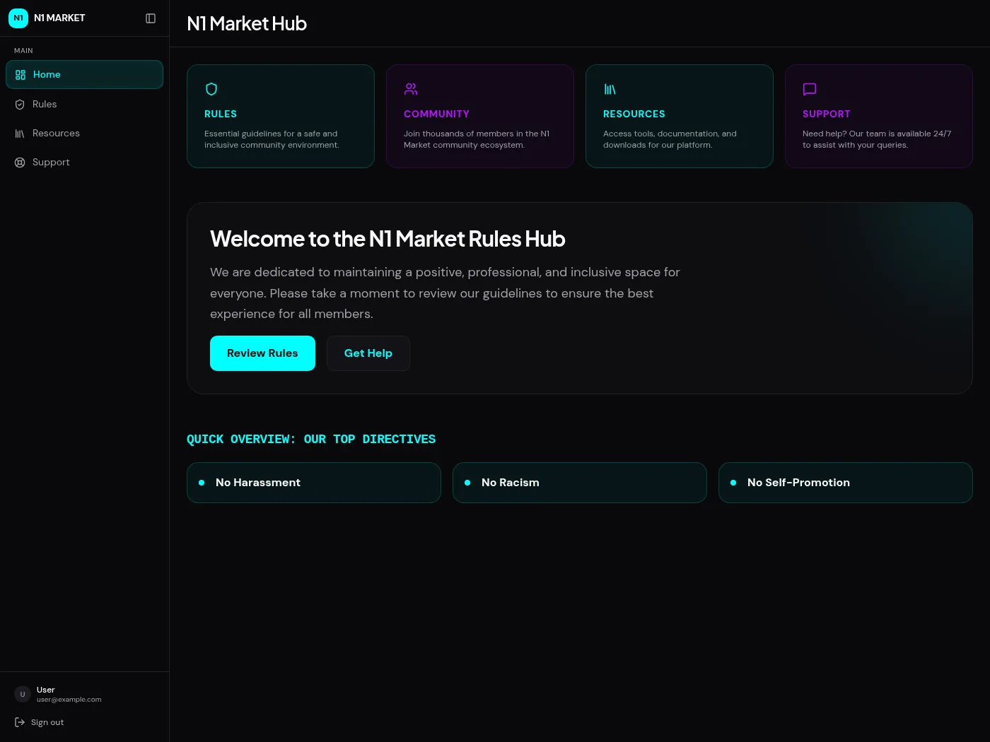 N1 Market Rules Hub