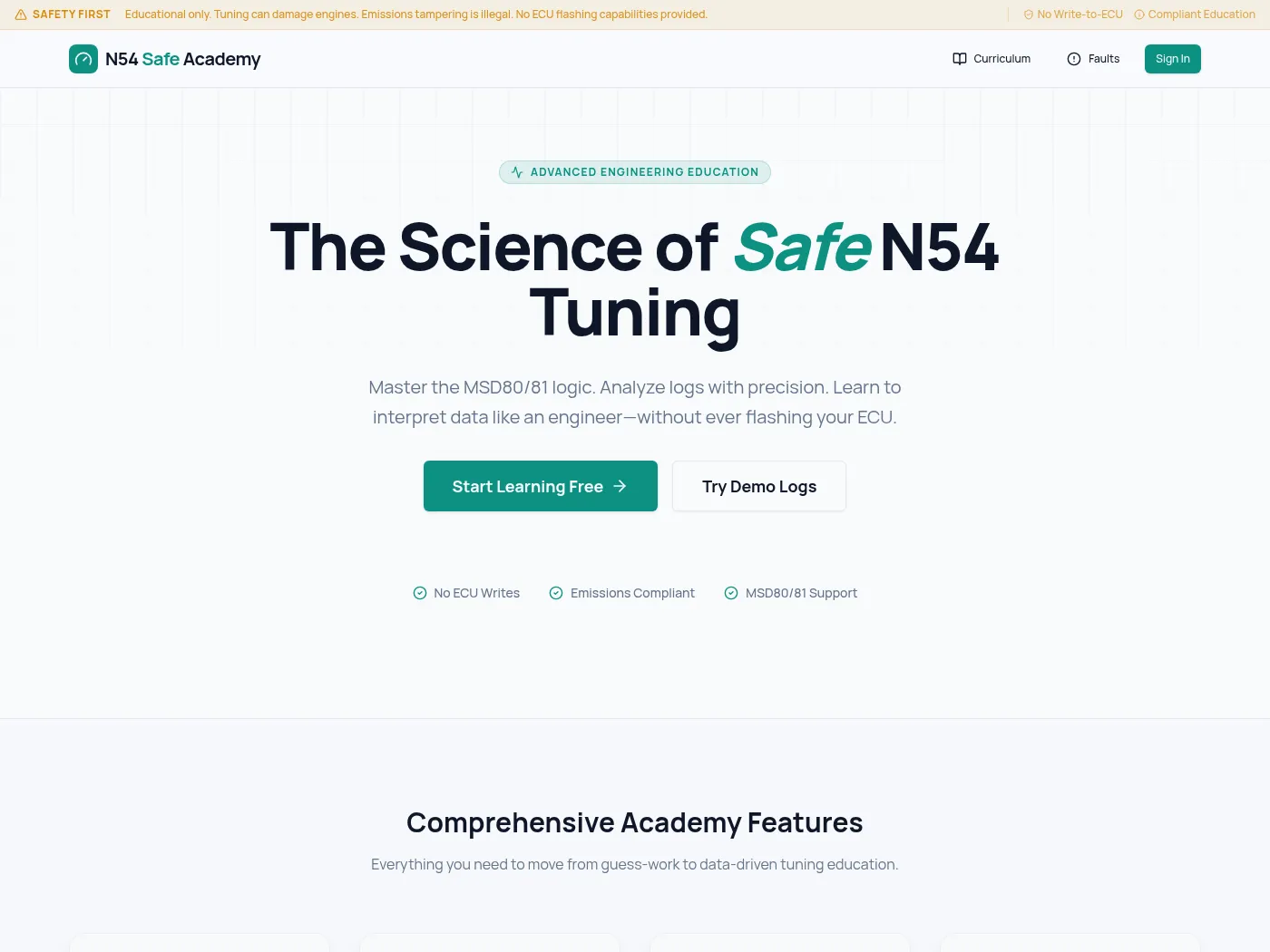 N54 Safe Tuning Academy