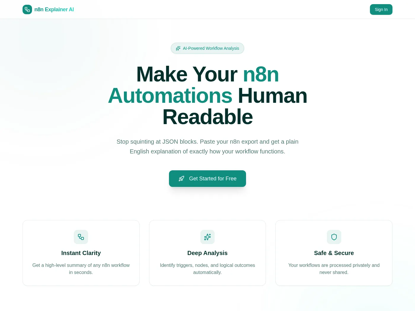 n8n Automation Explainer AI