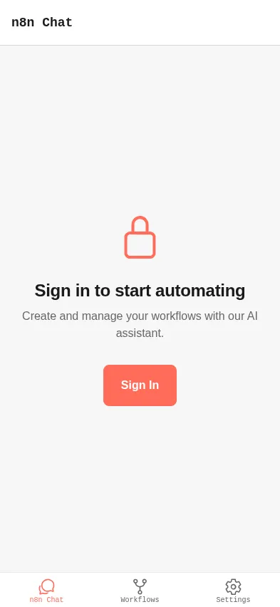 n8n Chat Clone