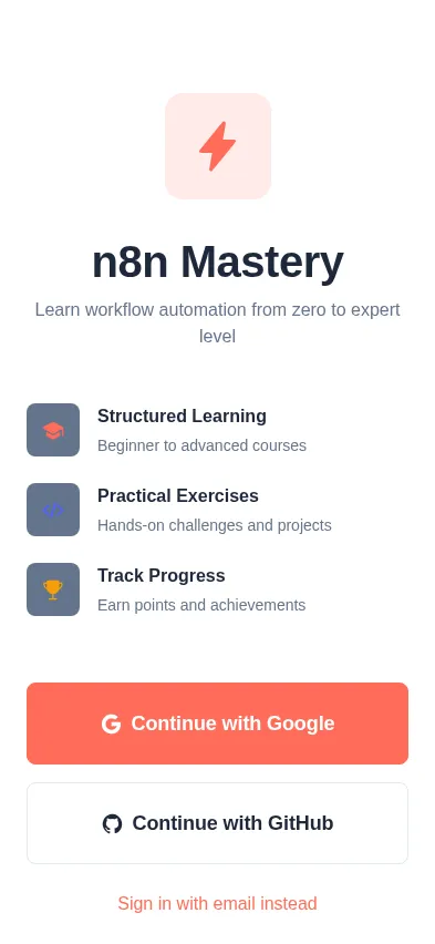 n8n Mastery Mobile