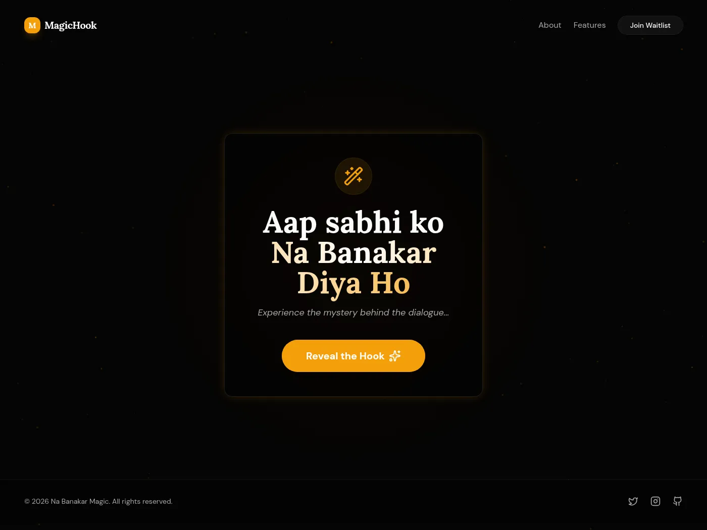 Na Banakar Magic App