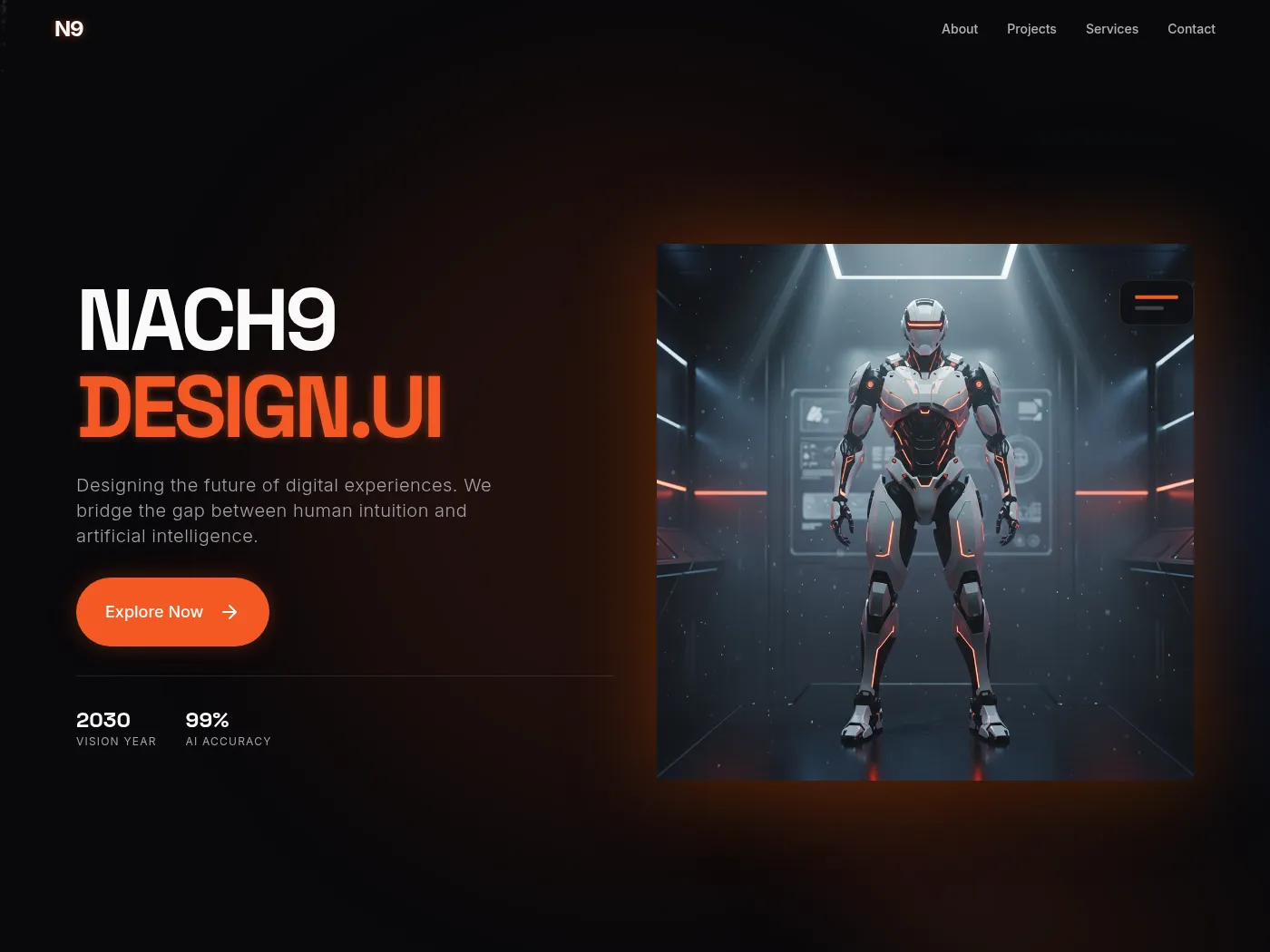 NACH9 Futuristic Landing