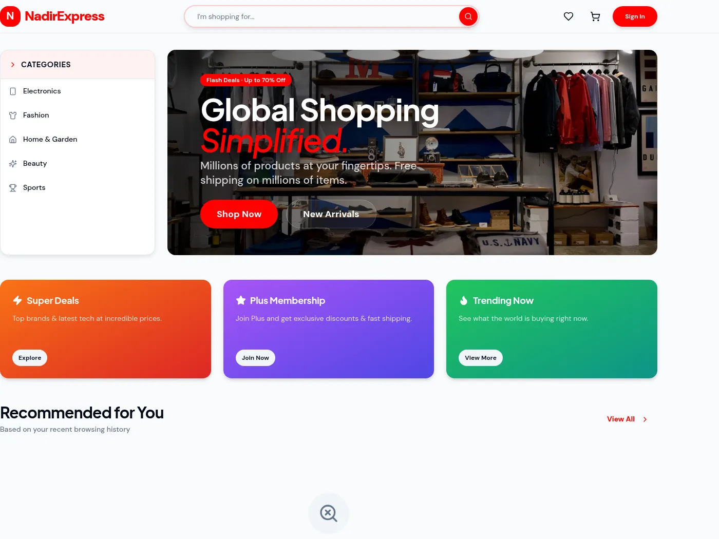 NadirExpress Marketplace