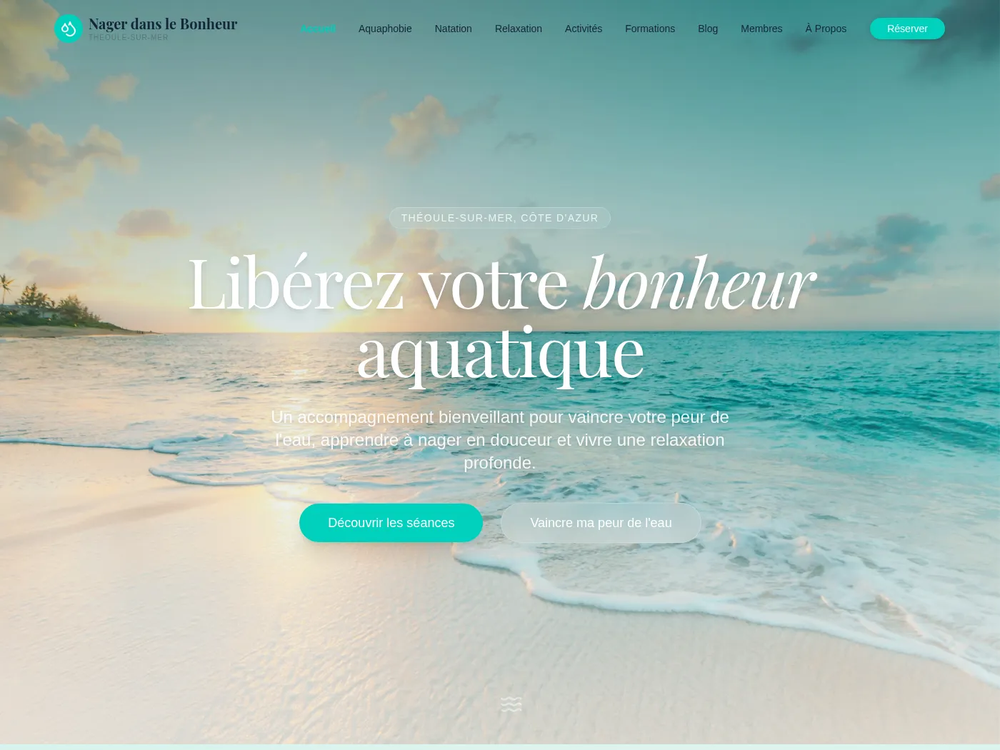 Nager dans le Bonheur Web