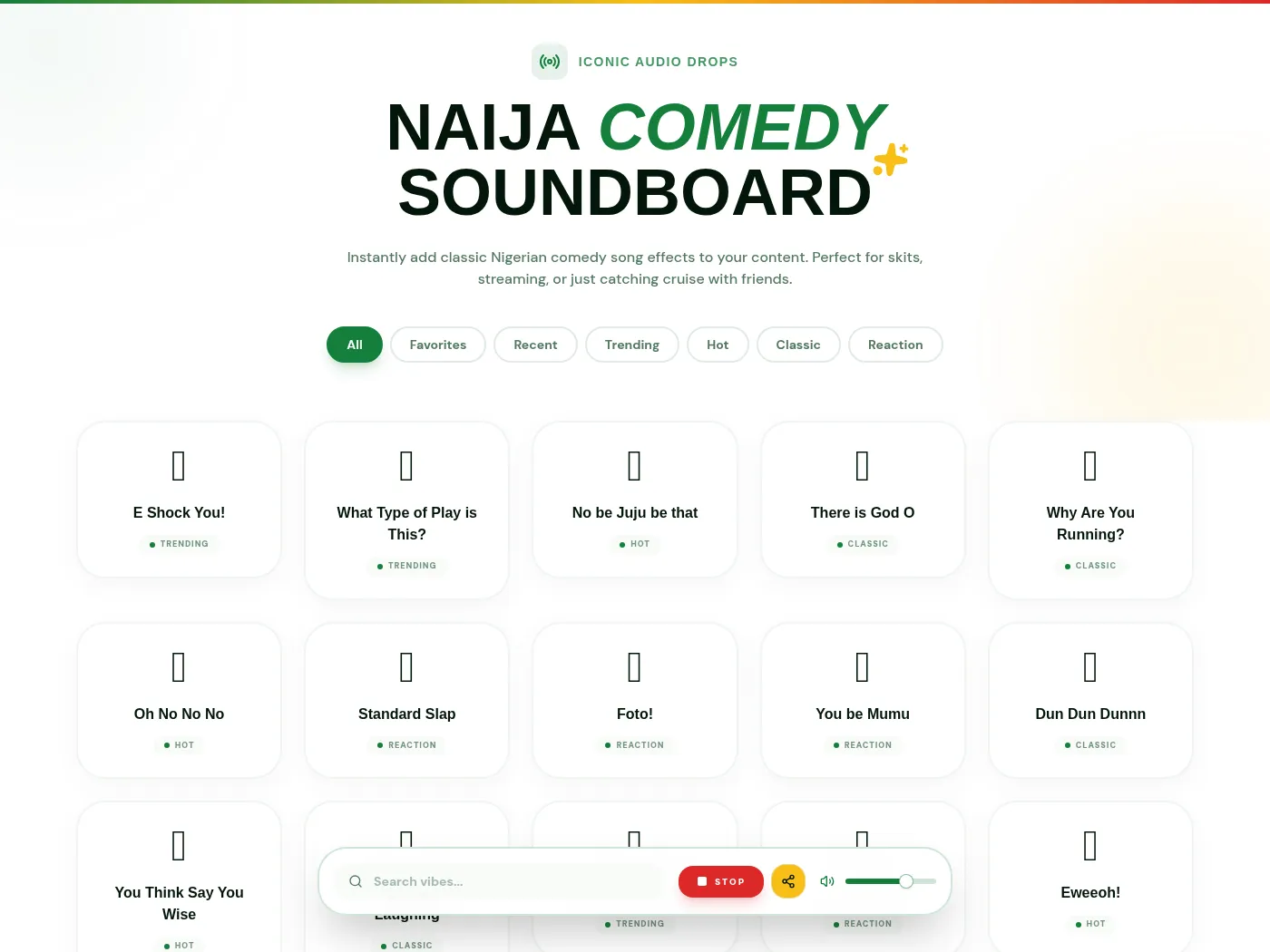 Naija Comedy Soundboard