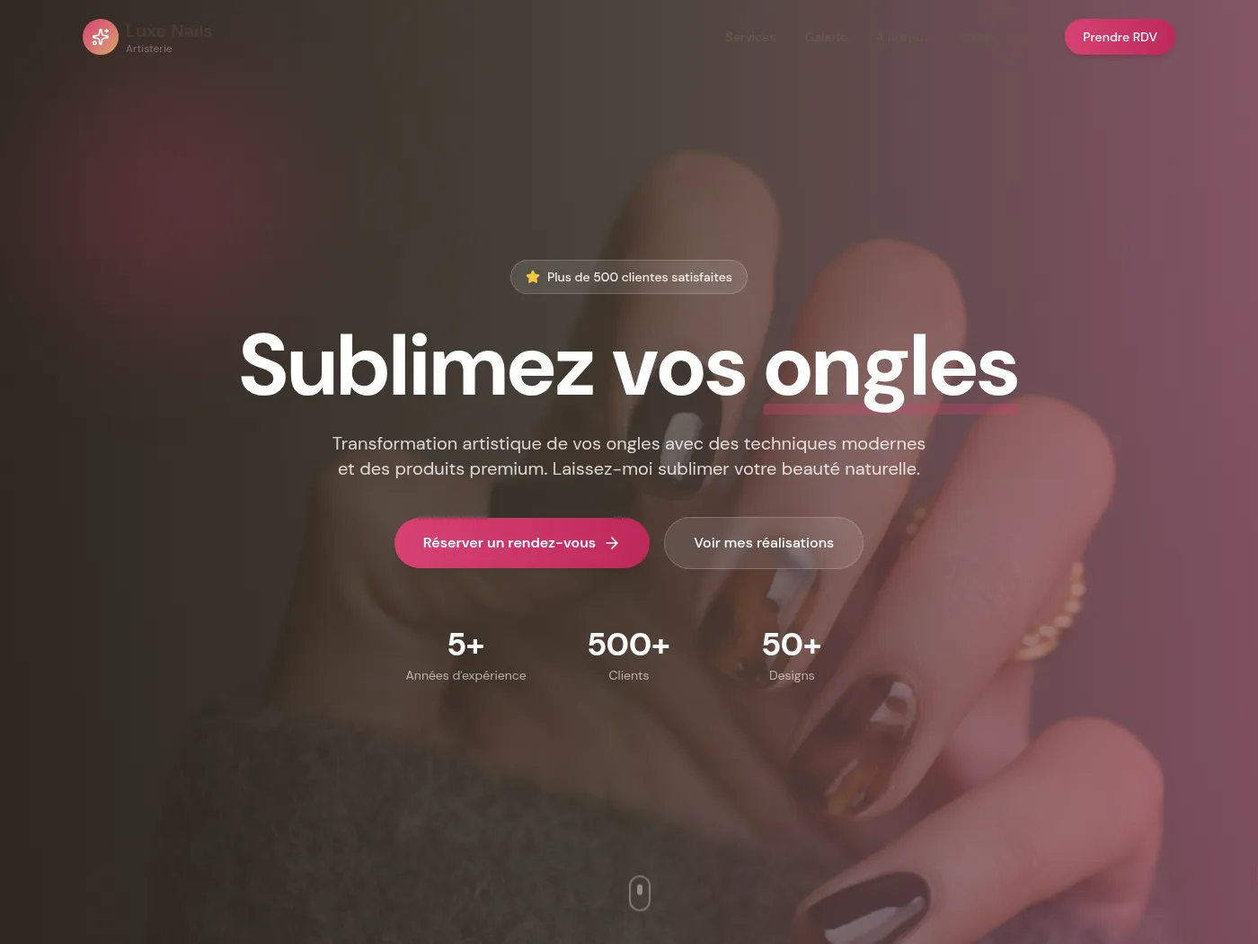 Nail Artist Booking Site