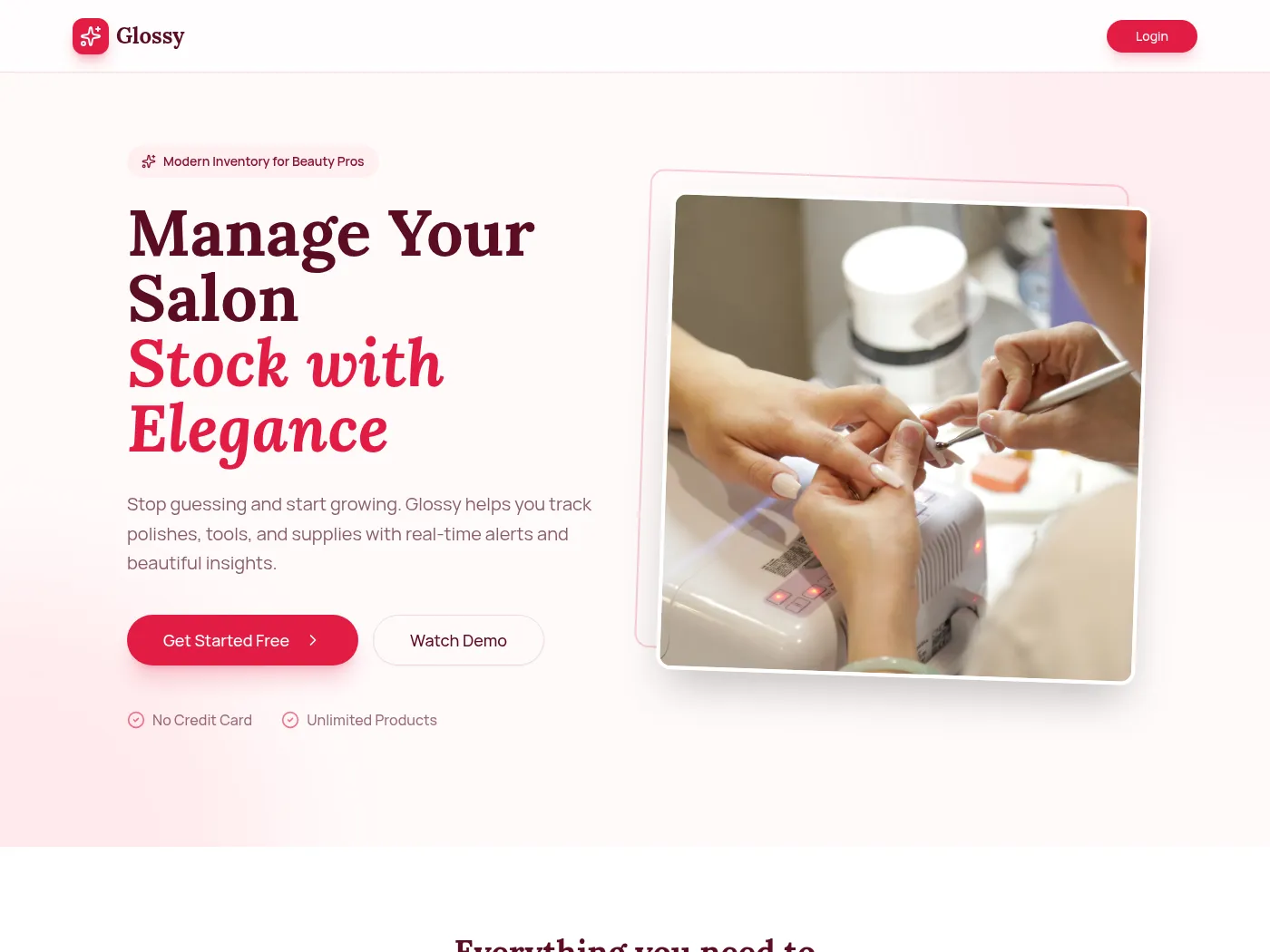 Nail Salon Inventory