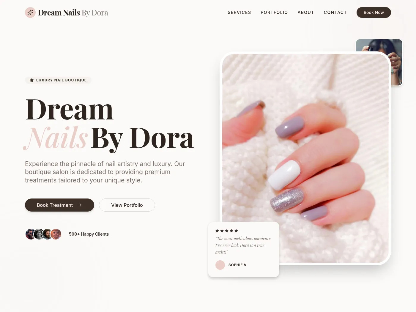 Nail Salon Web Presence