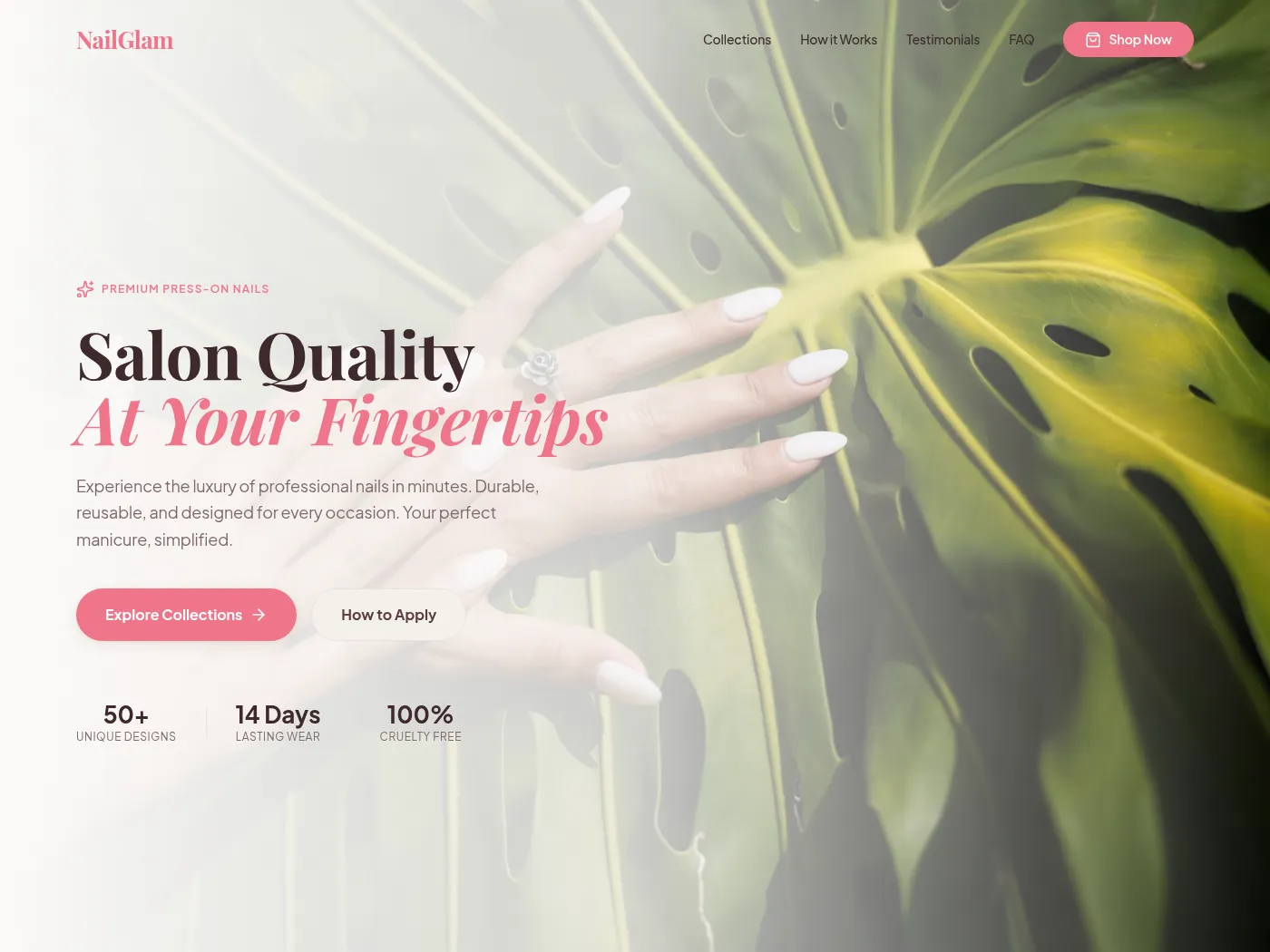 NailGlam Landing Page