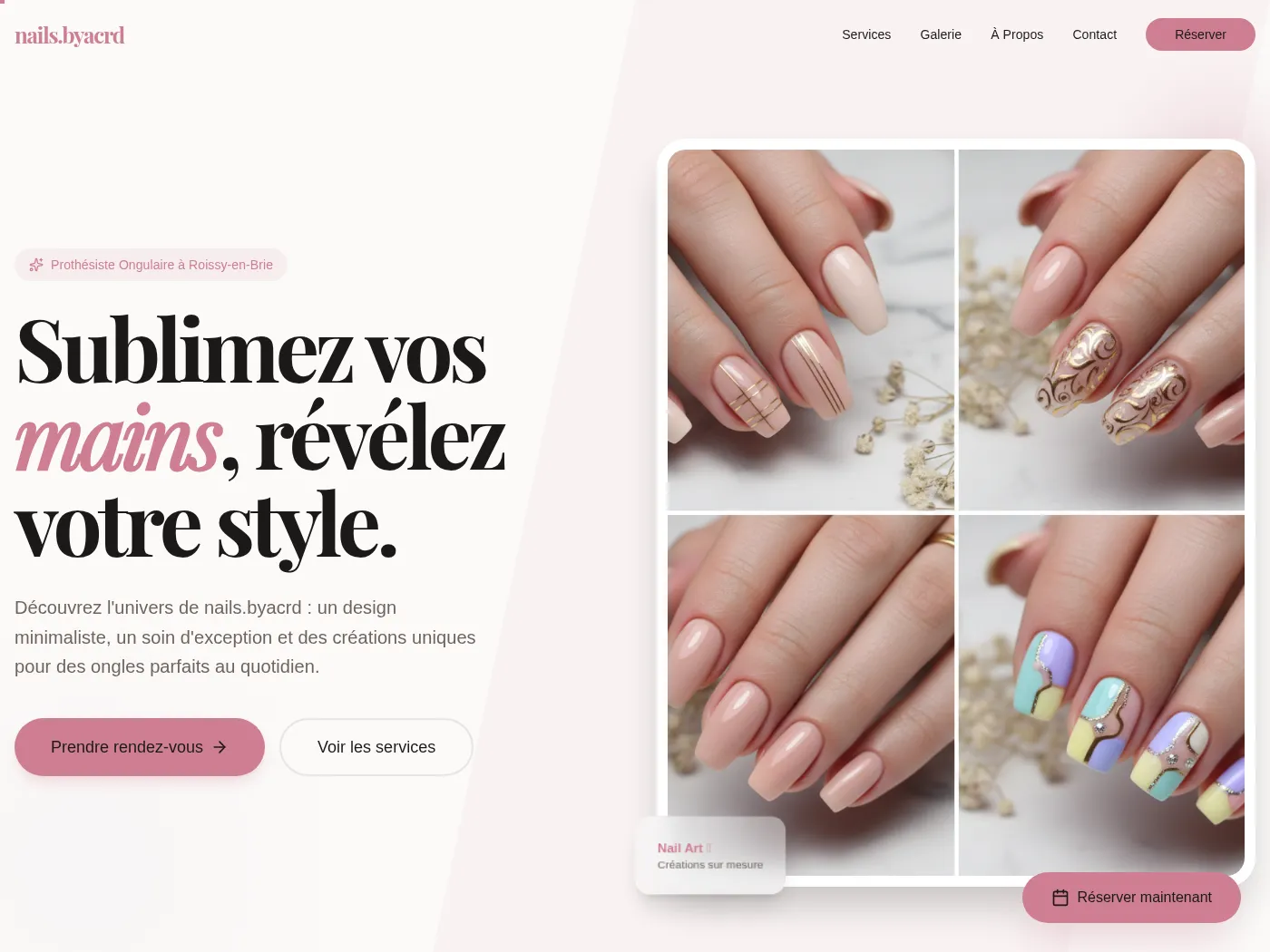 Nails.byacrd Booking Site