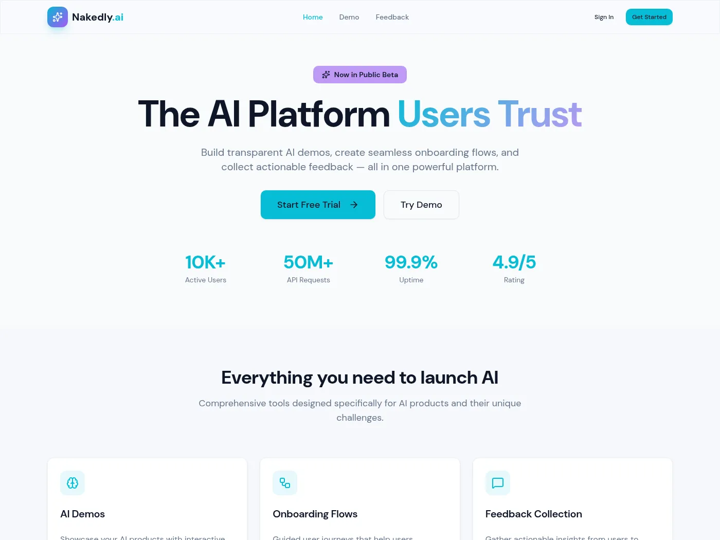 Nakedly.ai Clone