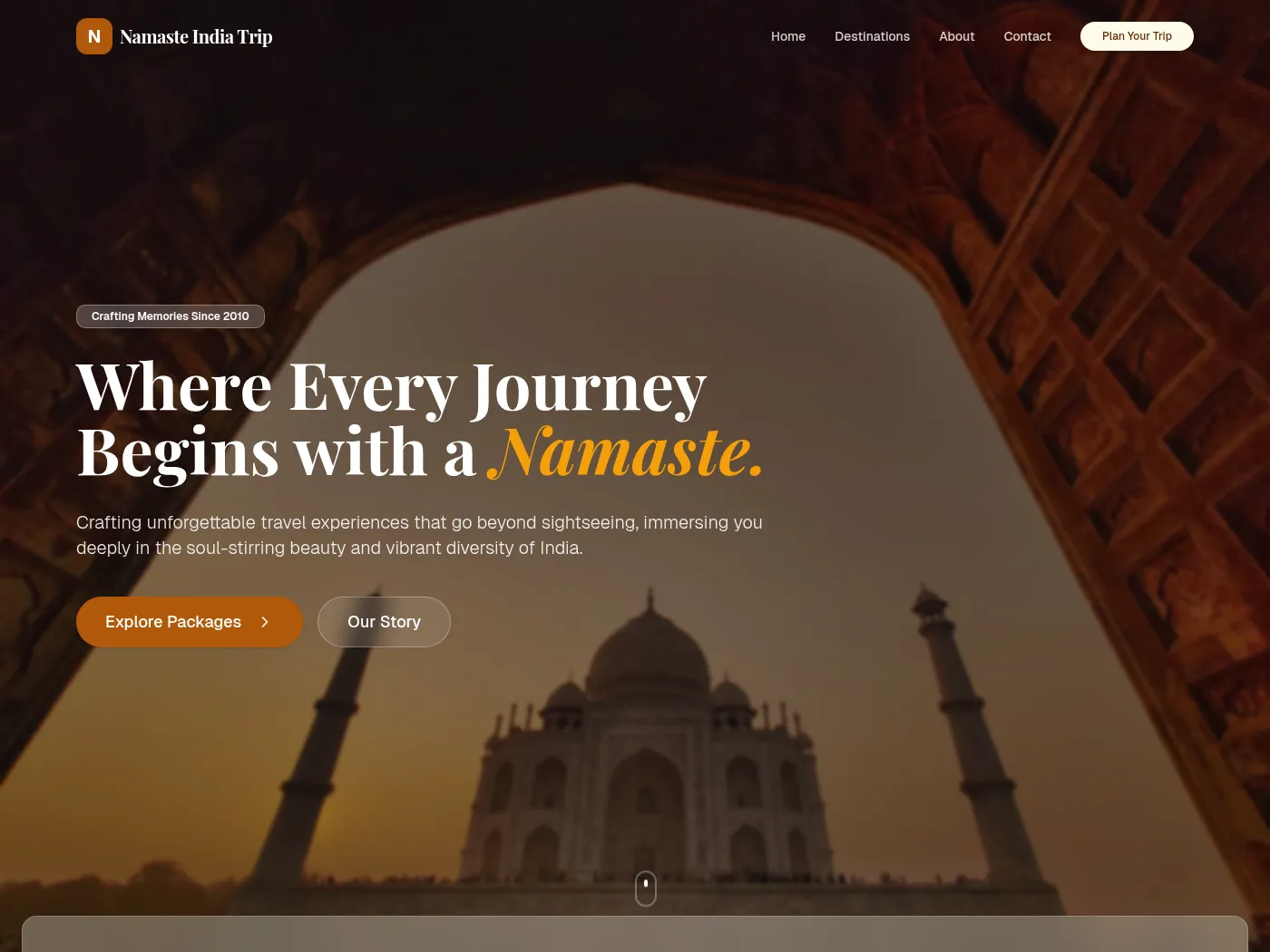 Namaste India About Page