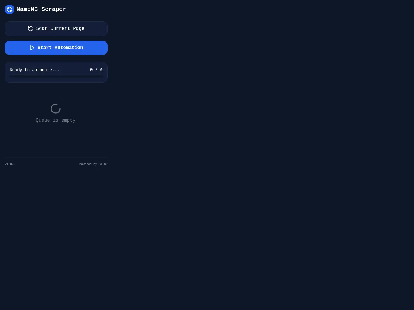 NameMC Scraper Extension