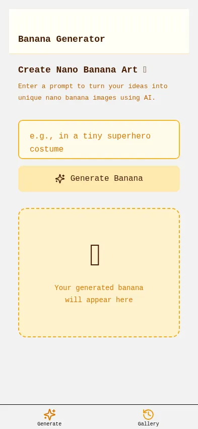 Nano Banana Generator