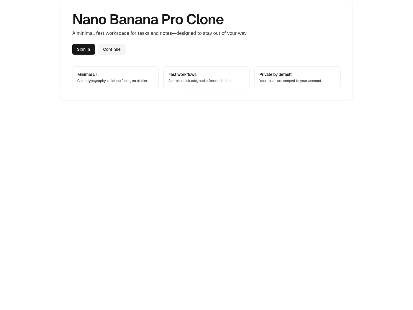 Nano Banana Pro Clone