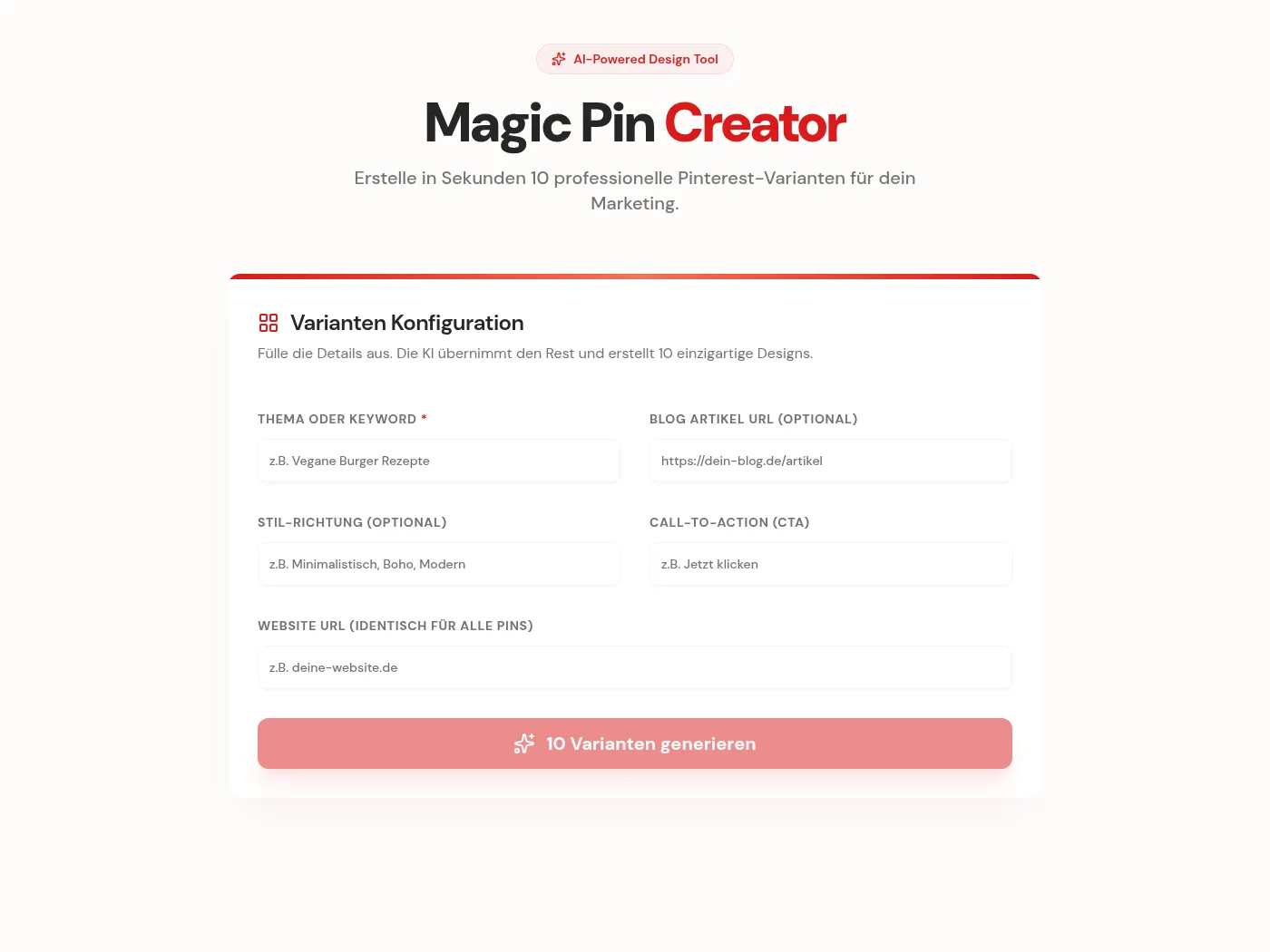Magic Pin Creator