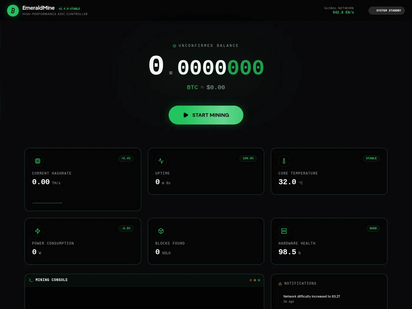 Nano Bitcoin Miner