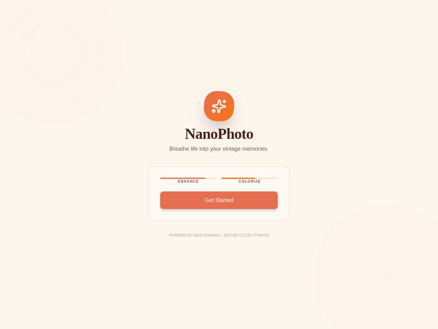 NanoPhoto Restore App