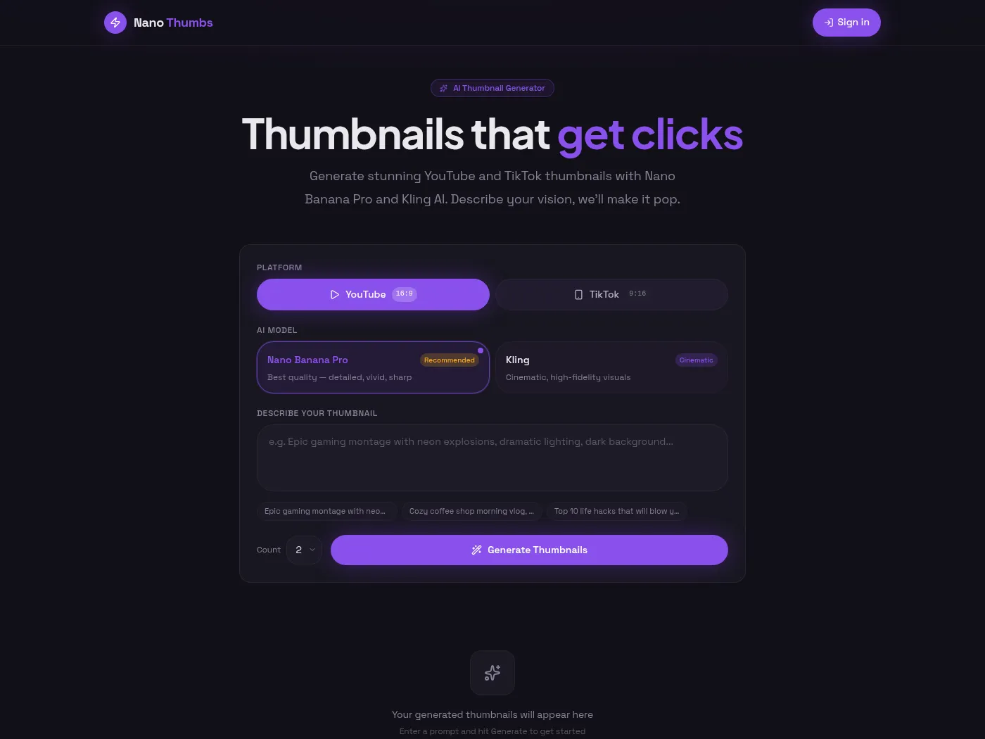 Nano Thumbnail Maker