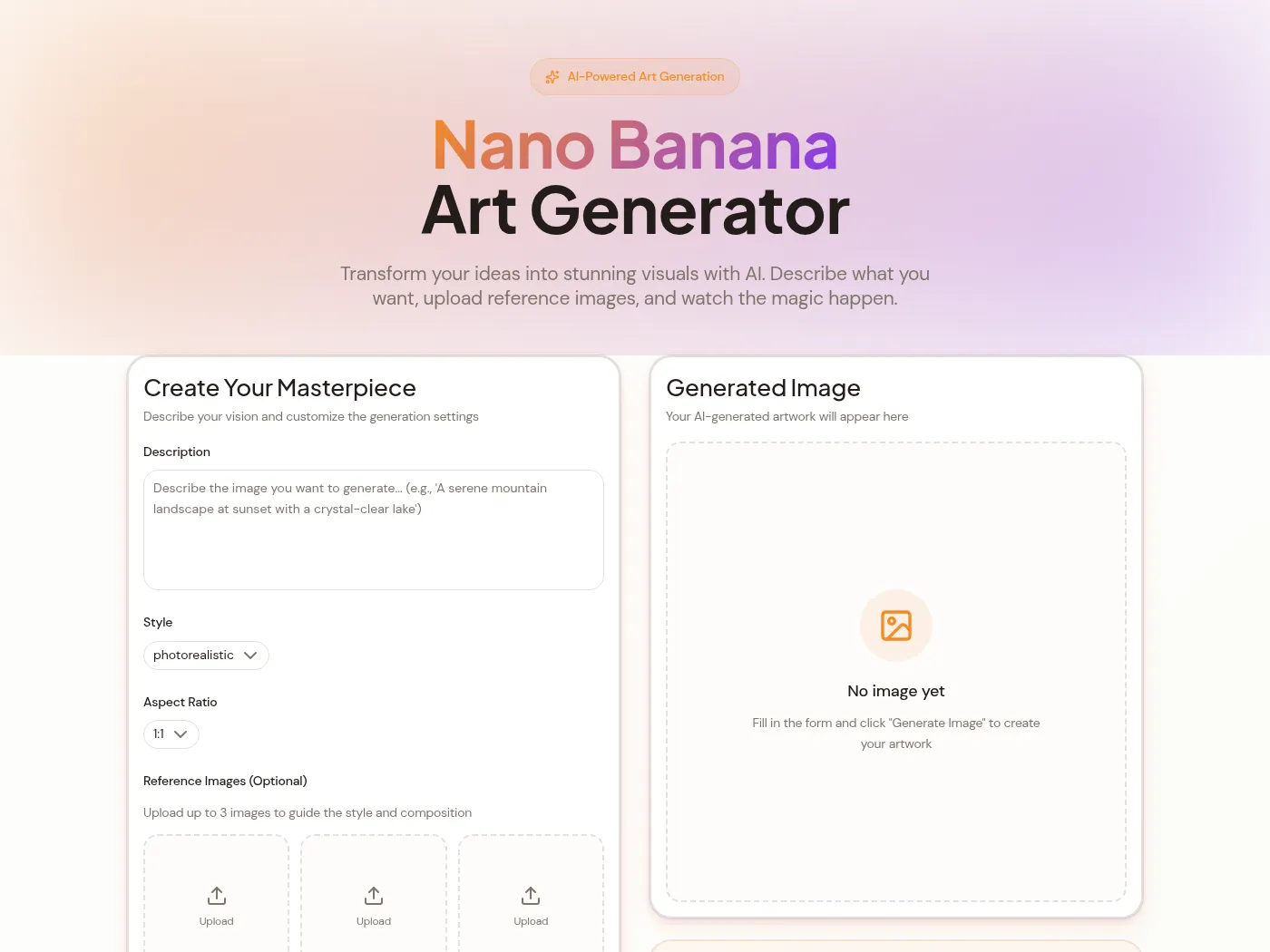 NanoBanana Art Generator