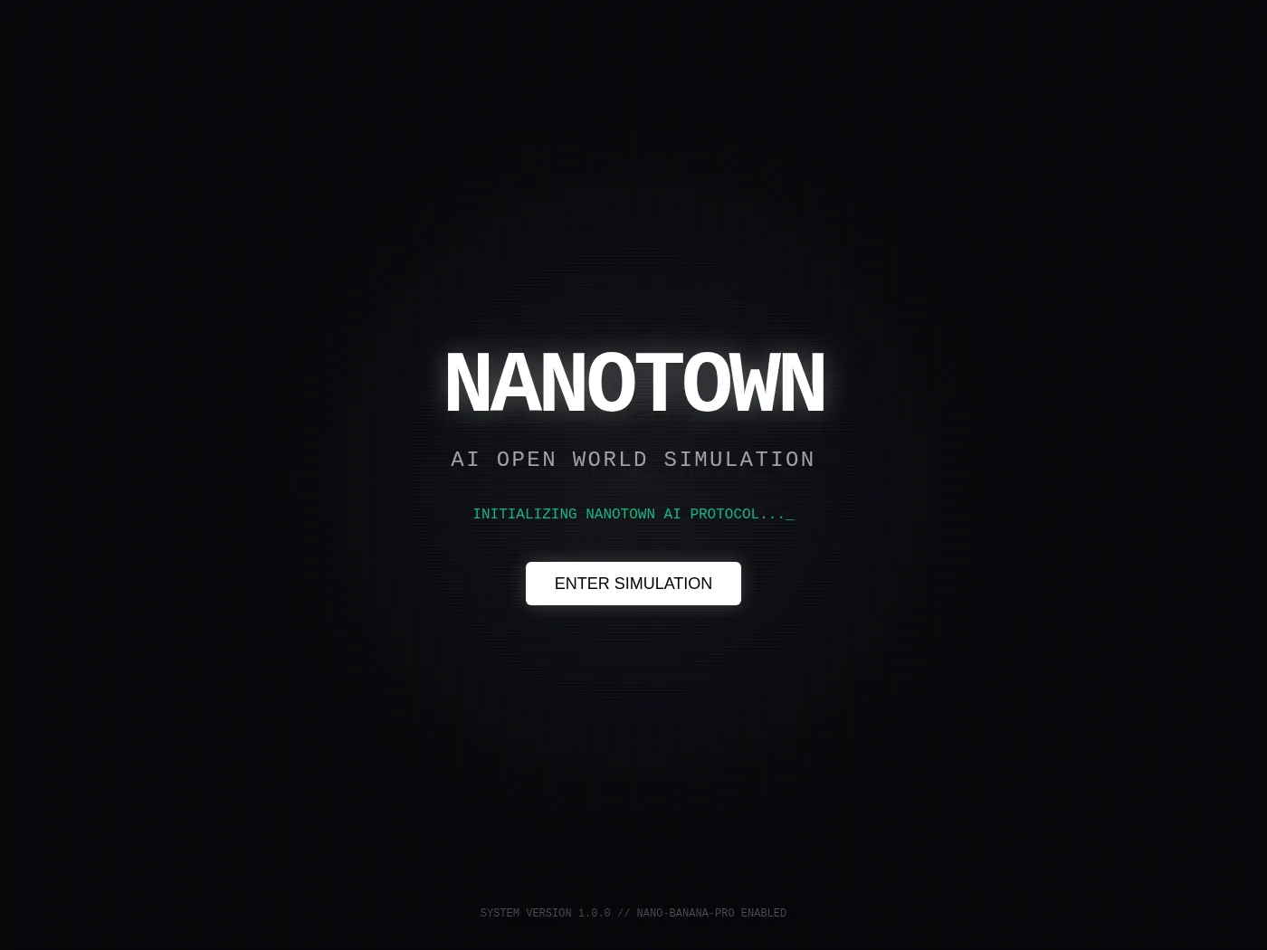 NanoTown AI Open World