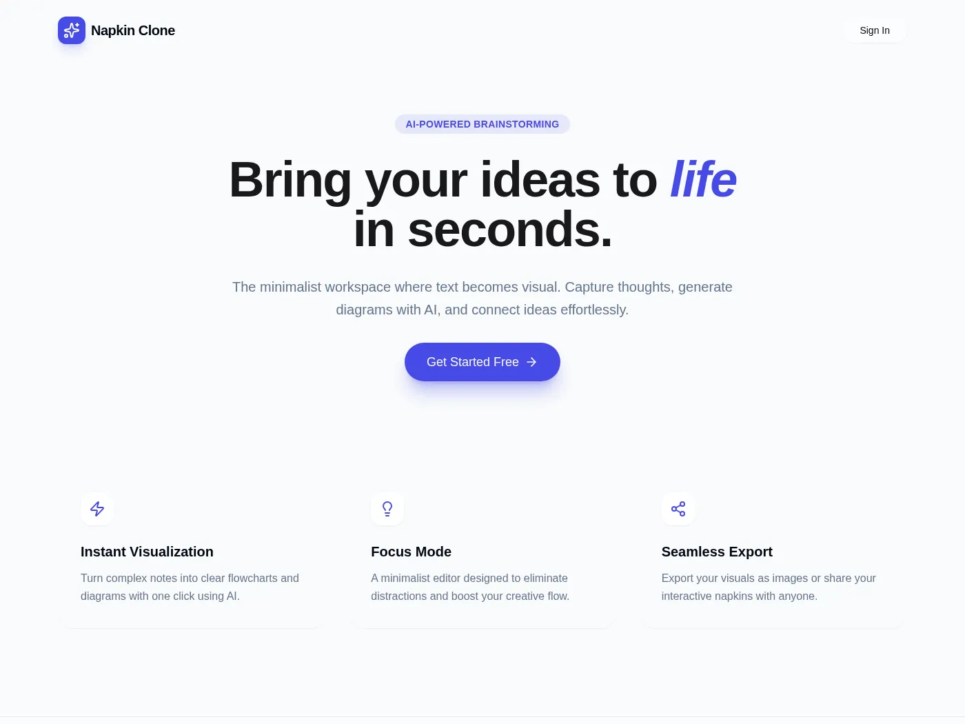 Napkin AI Clone