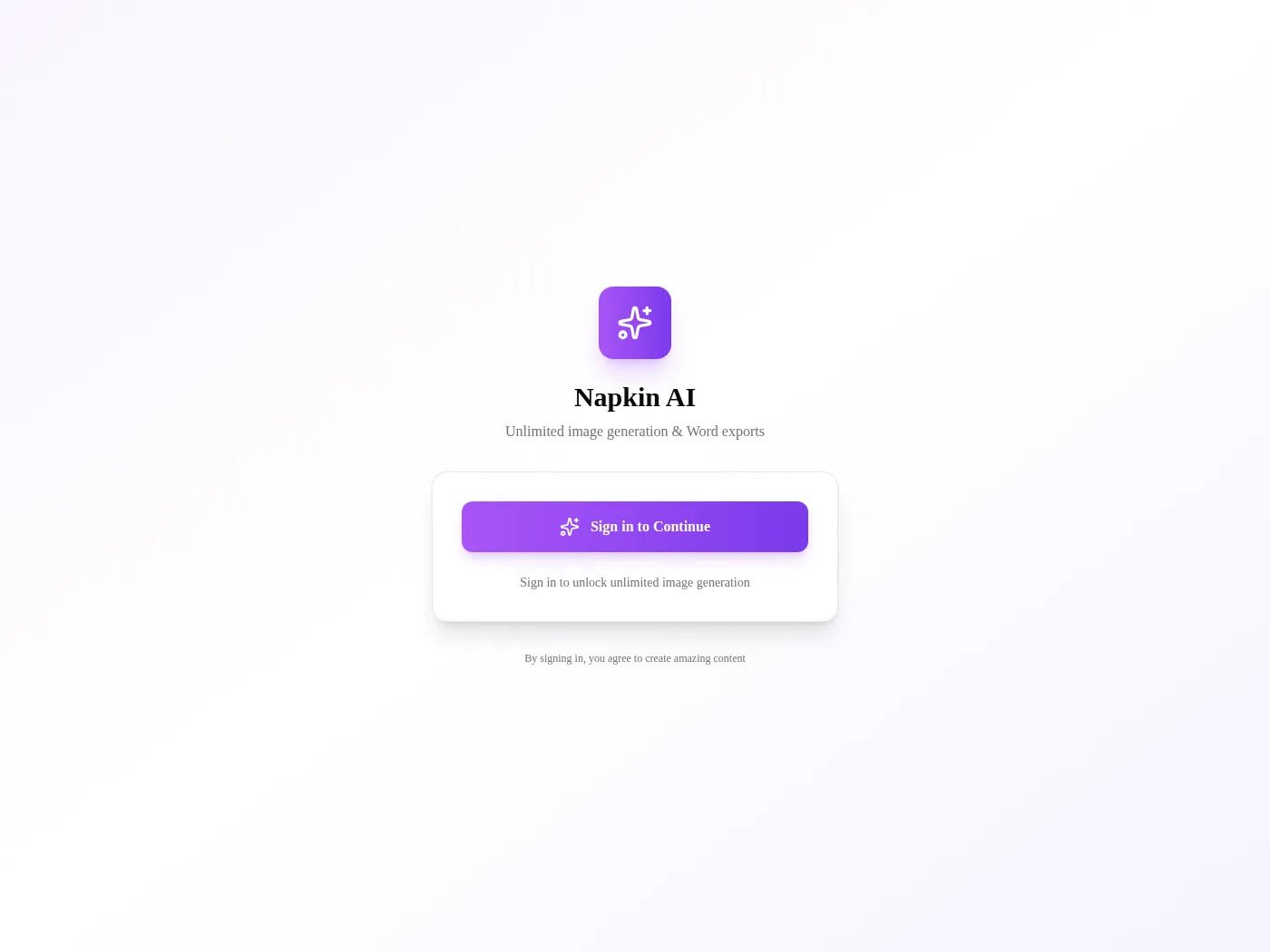 Napkin AI Unlimited
