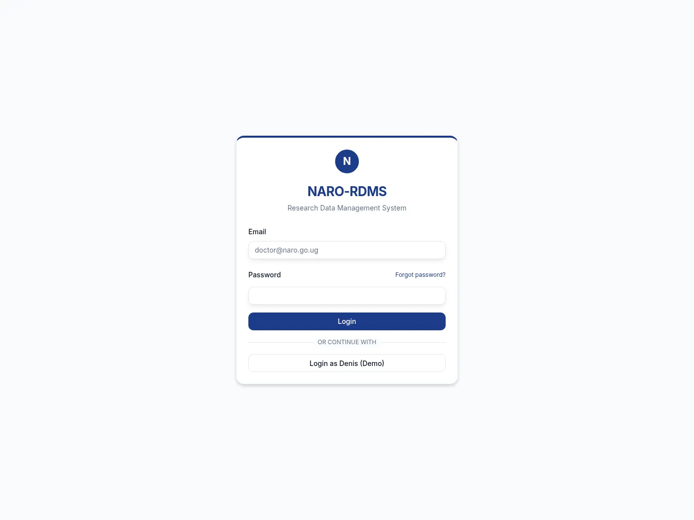 NARO RDMS Platform