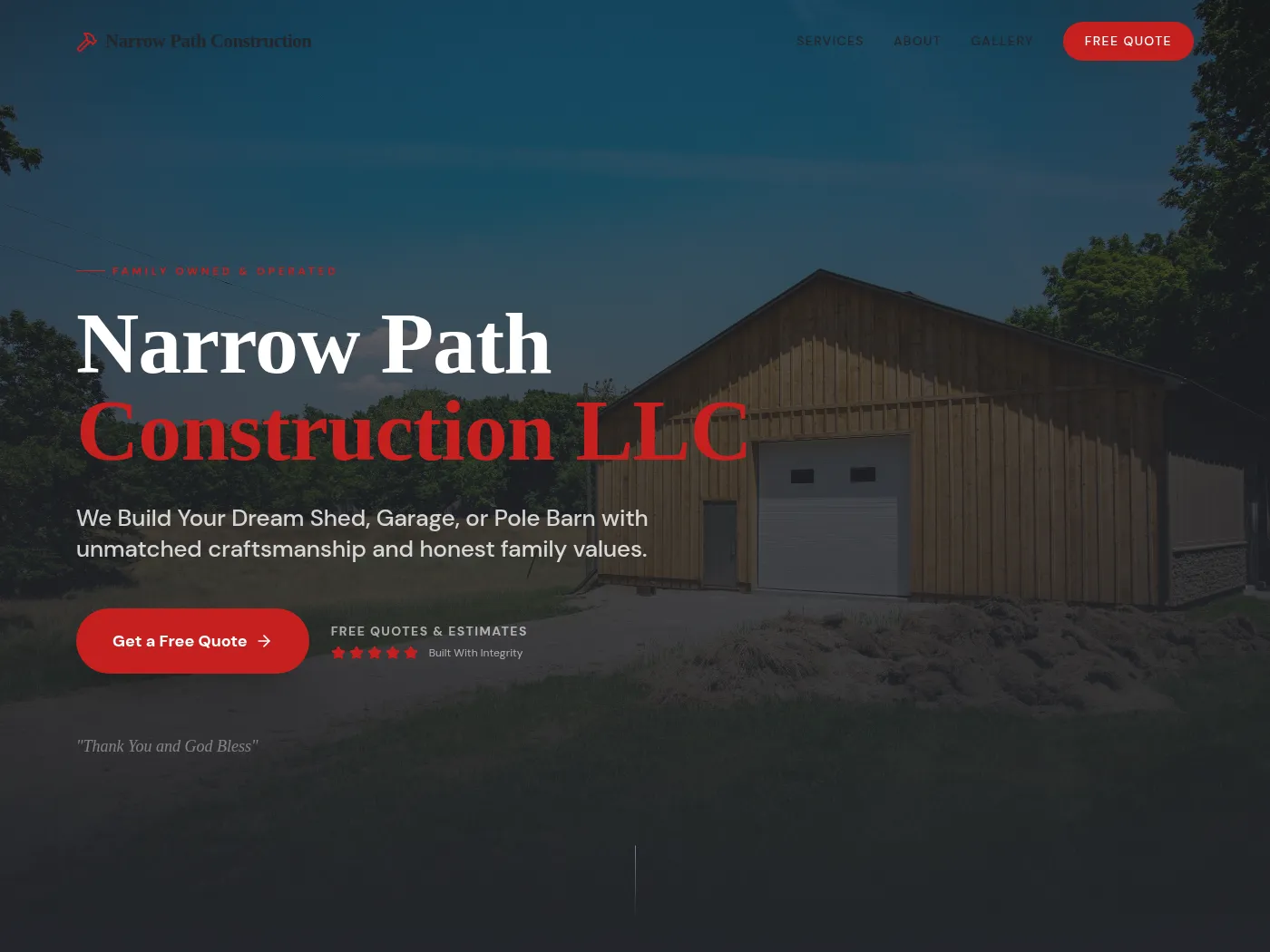 Narrow Path Construction Site