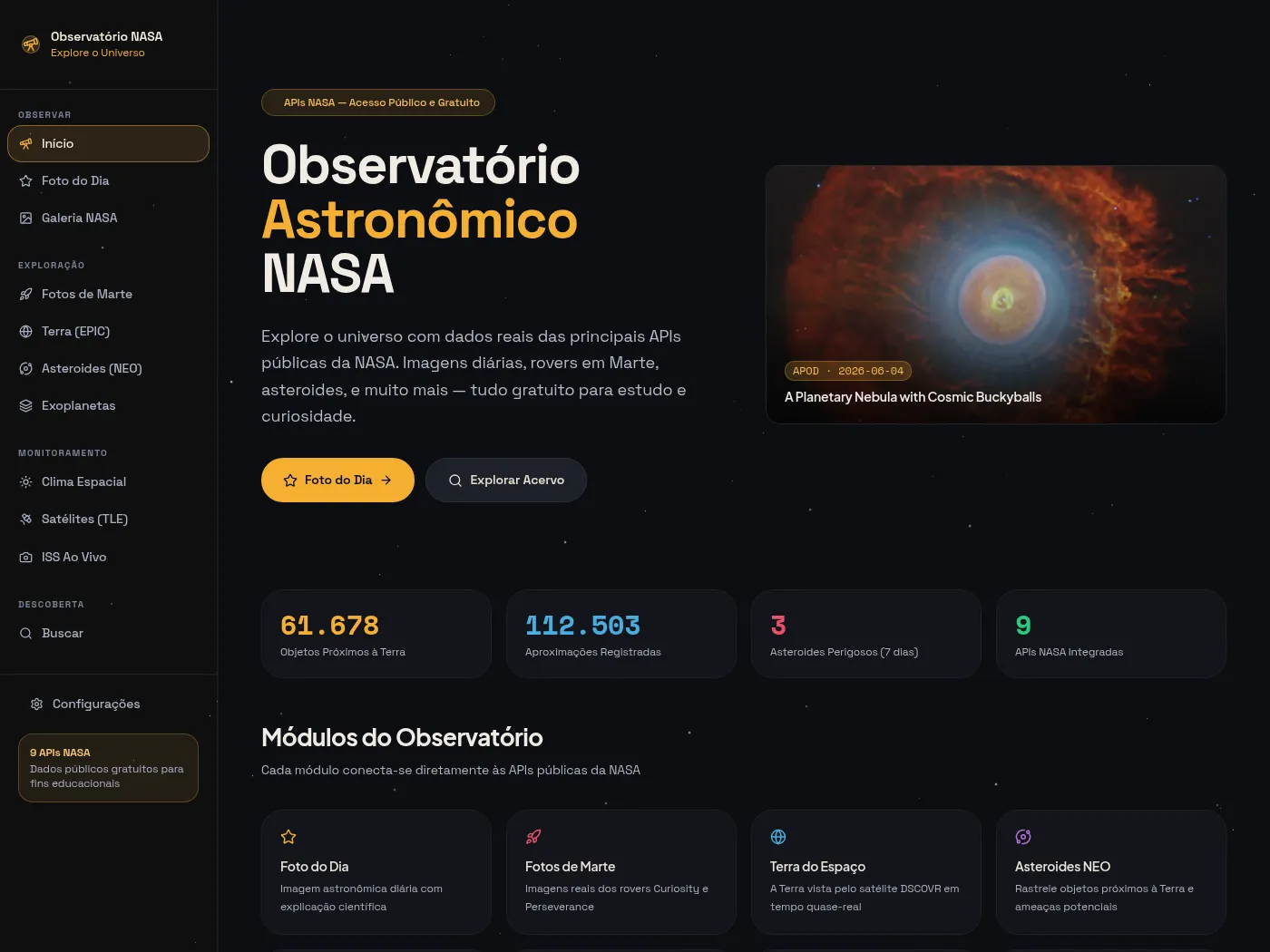 Observatório Astronômico NASA
