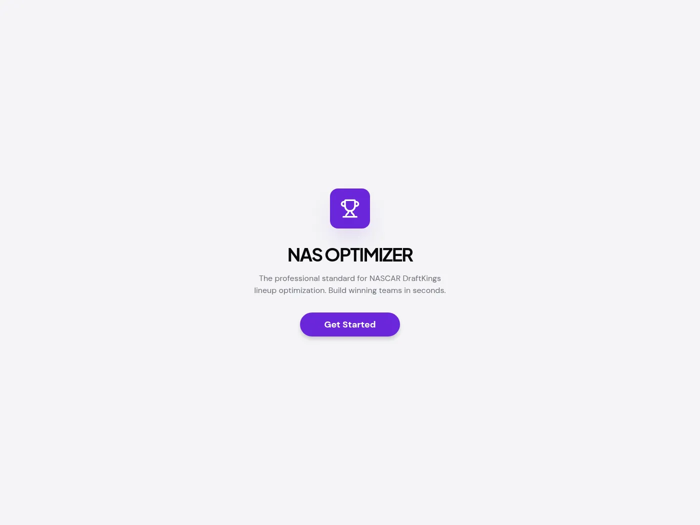DraftKings NASCAR Optimizer