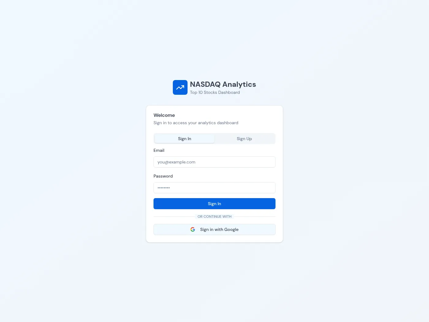 NasdaqTop Analytics Dashboard