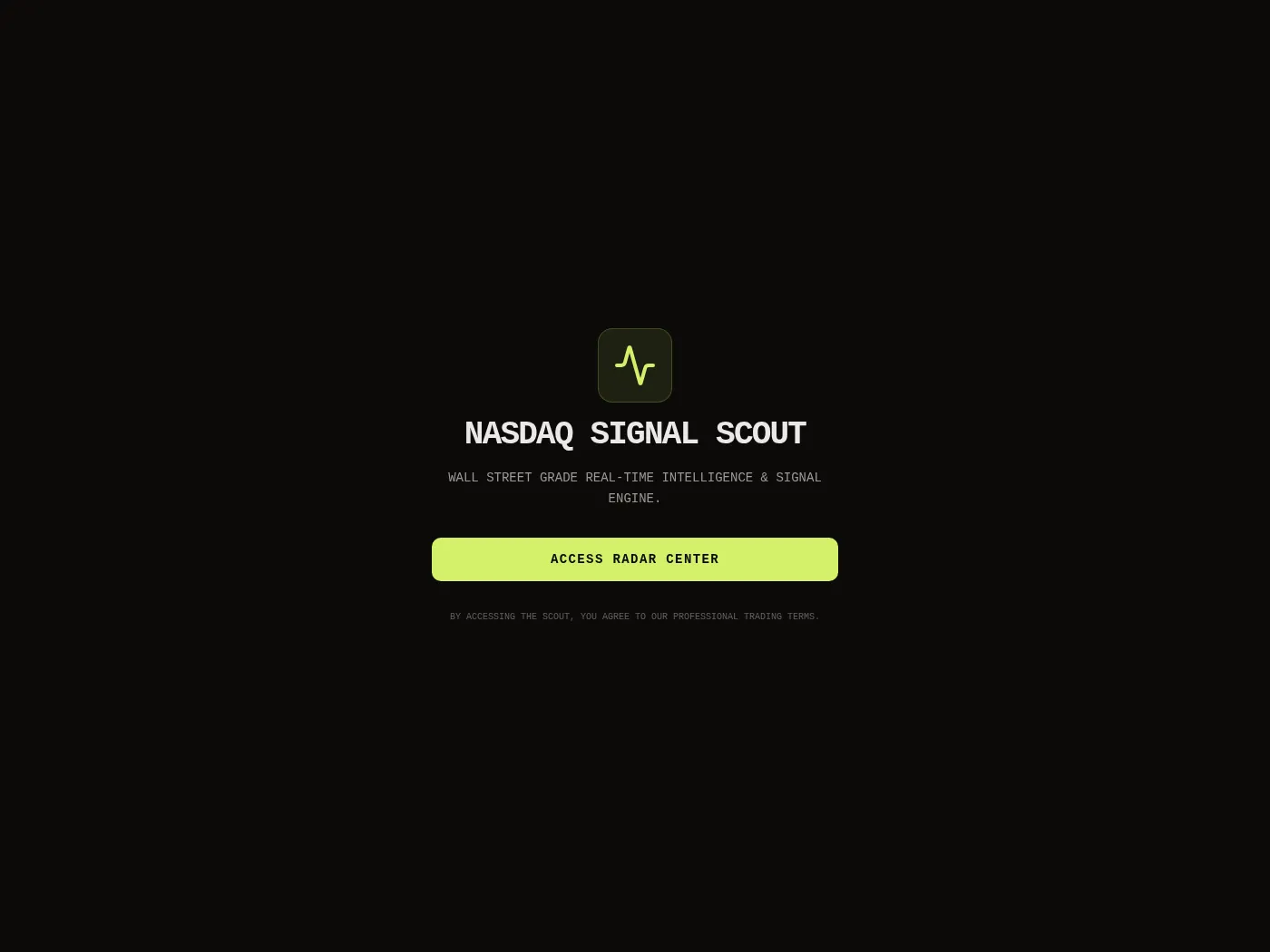 Nasdaq Signal Scout