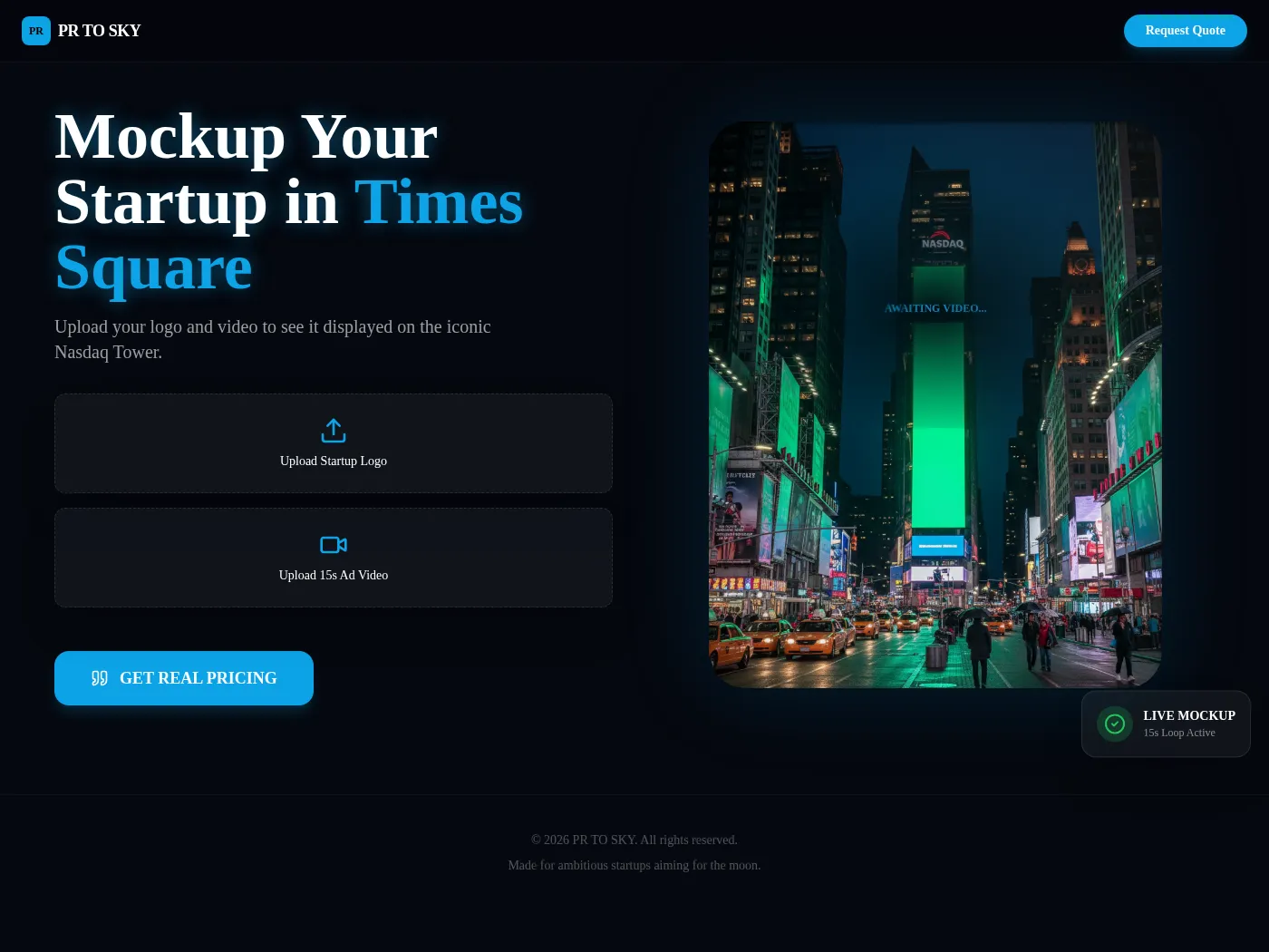 Nasdaq Tower Mockup App
