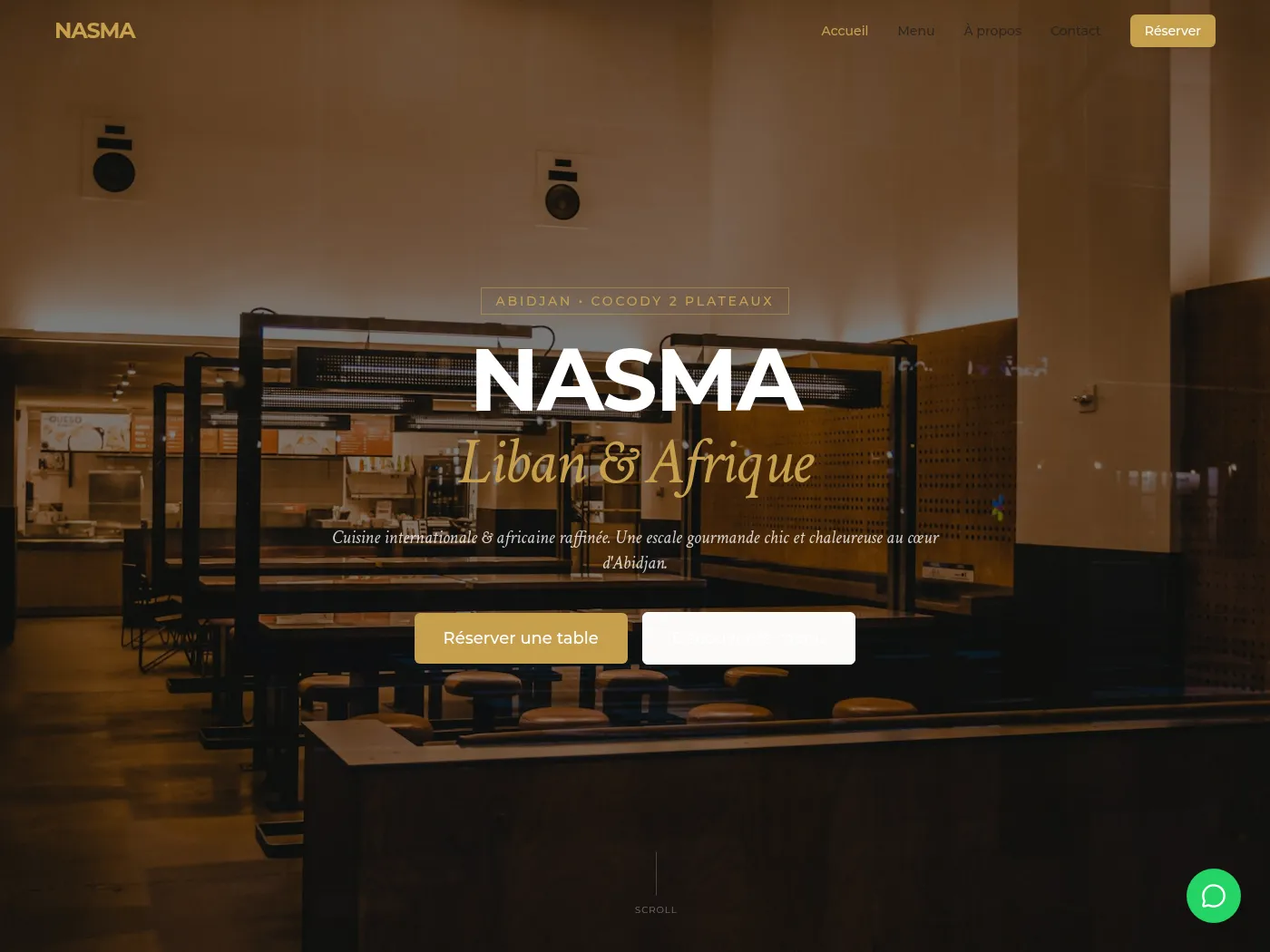 Nasma Restaurant Website