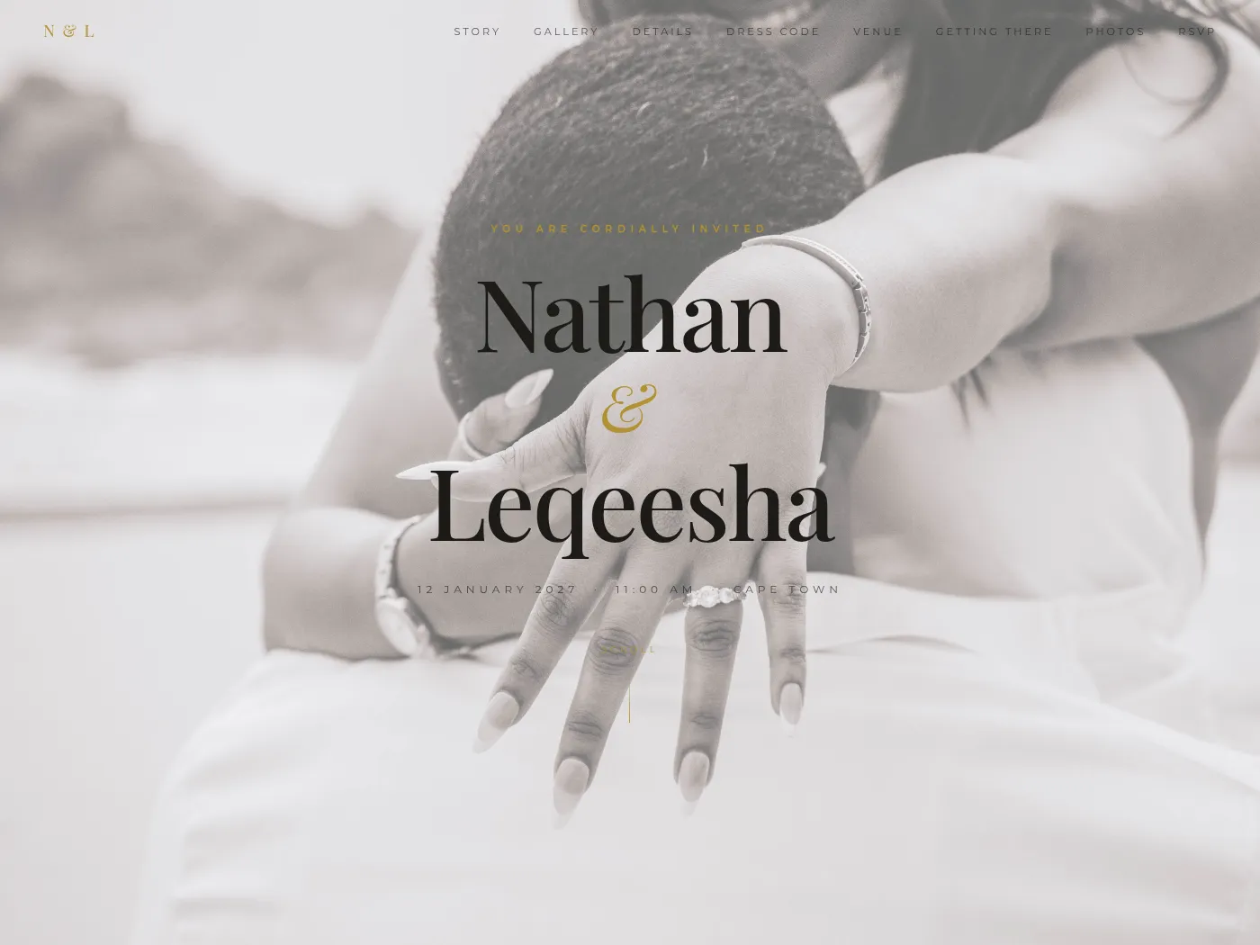 Nathan & Leqeesha Wedding Site