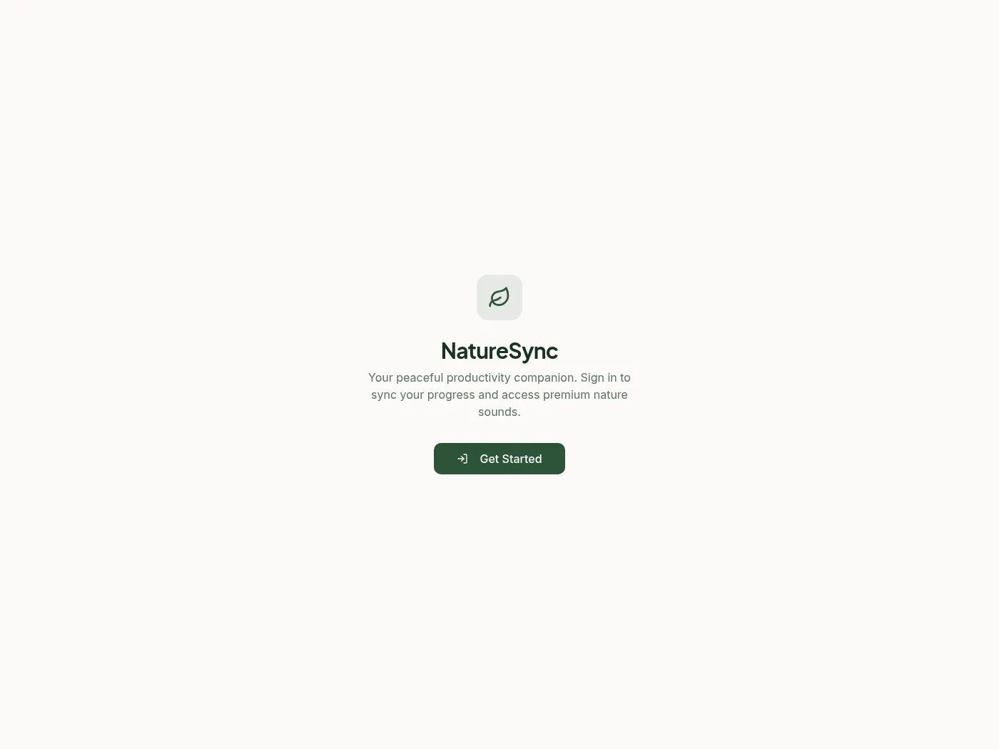 NatureSync Pomodoro Timer
