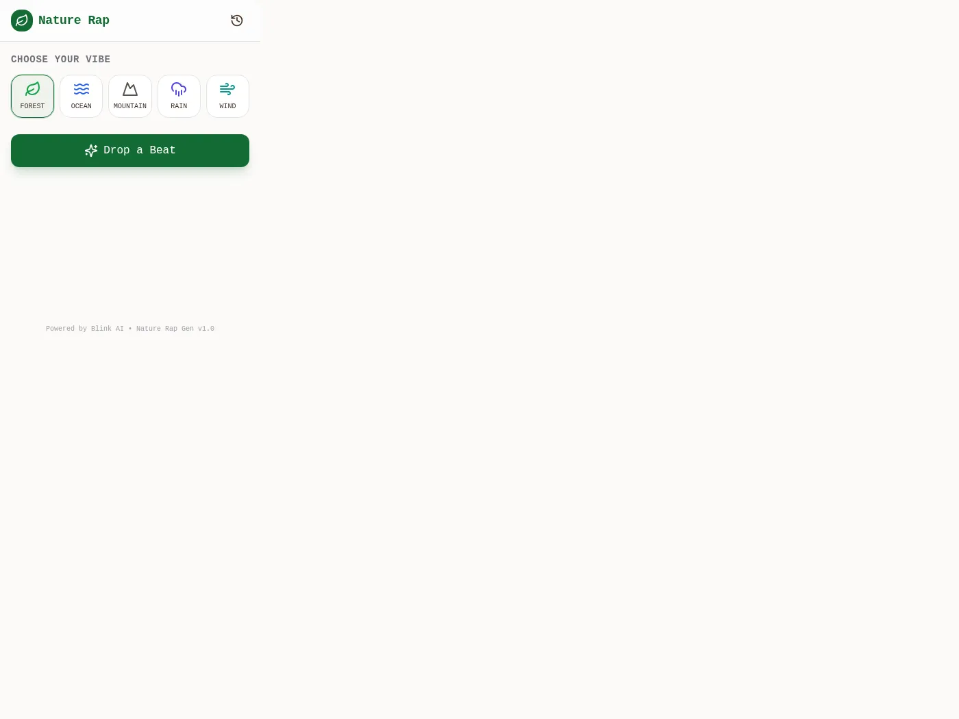 Nature Rap Generator