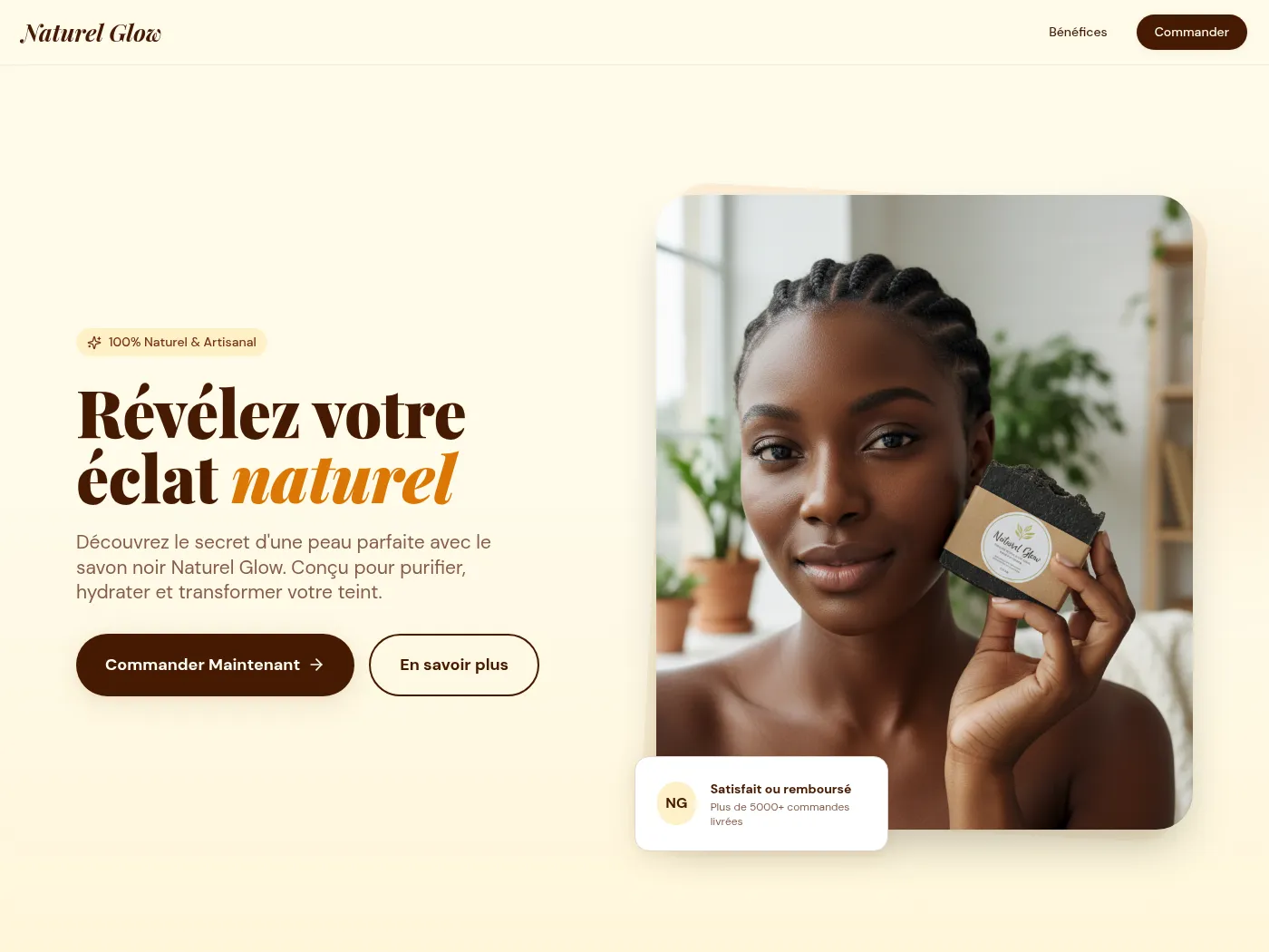 Naturel Glow Promo Site