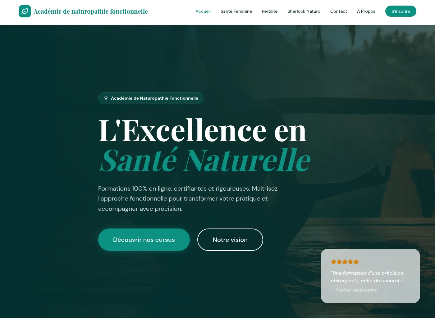 Academie de naturopathie fonctionnelle