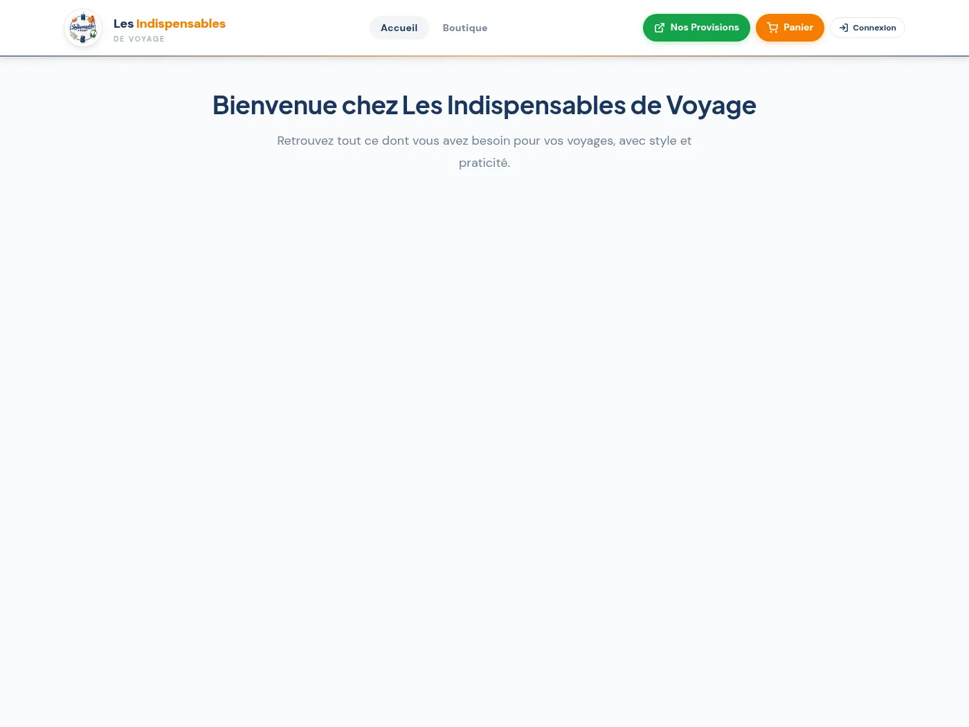 Indispensables Shop Navbar