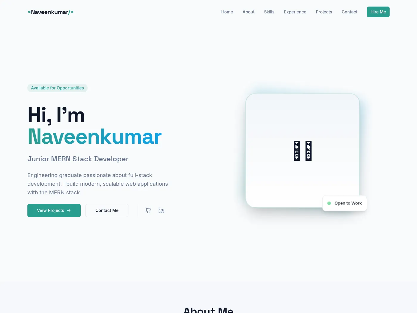 Naveenkumar Portfolio