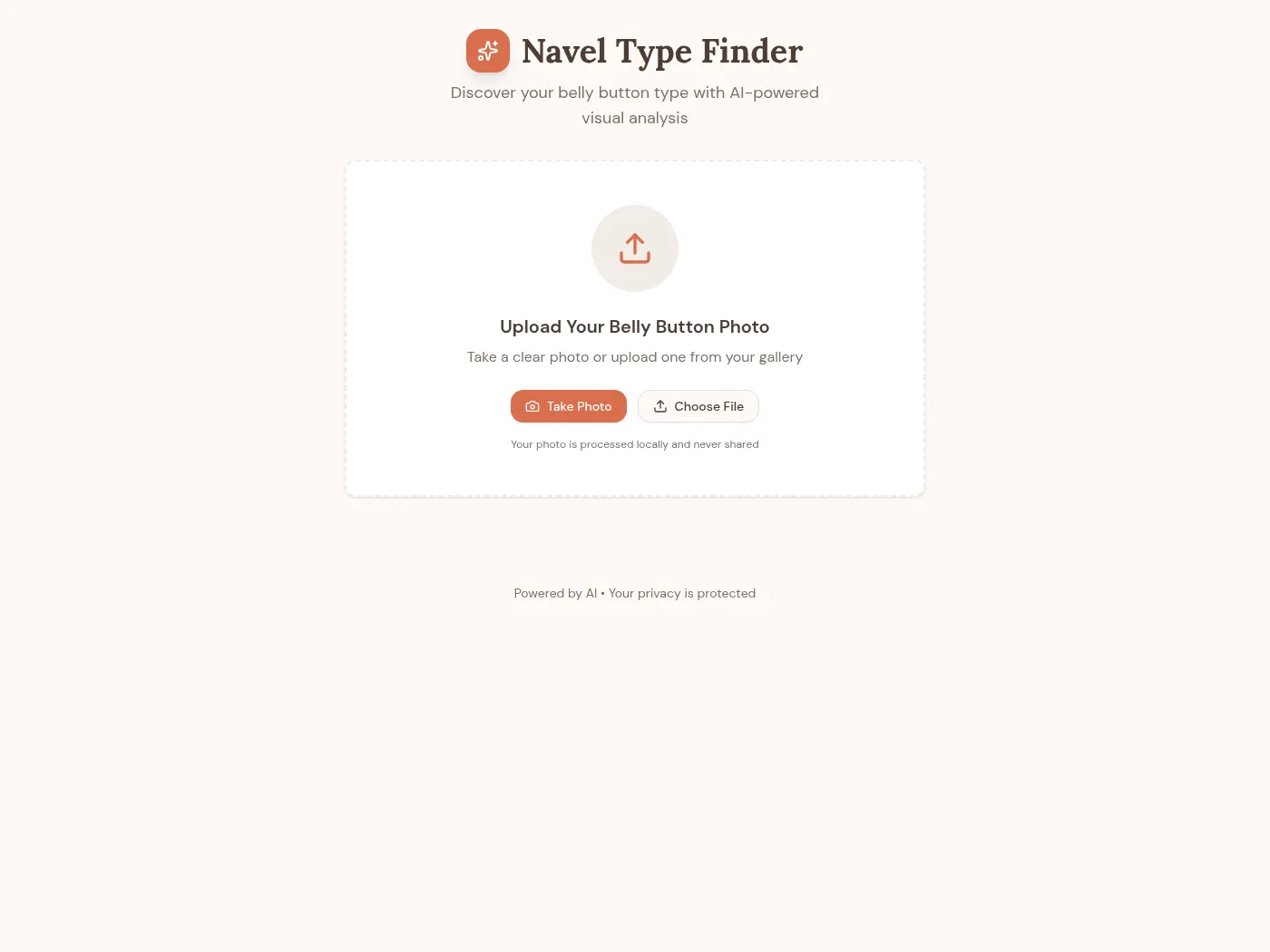 Navel Type Finder