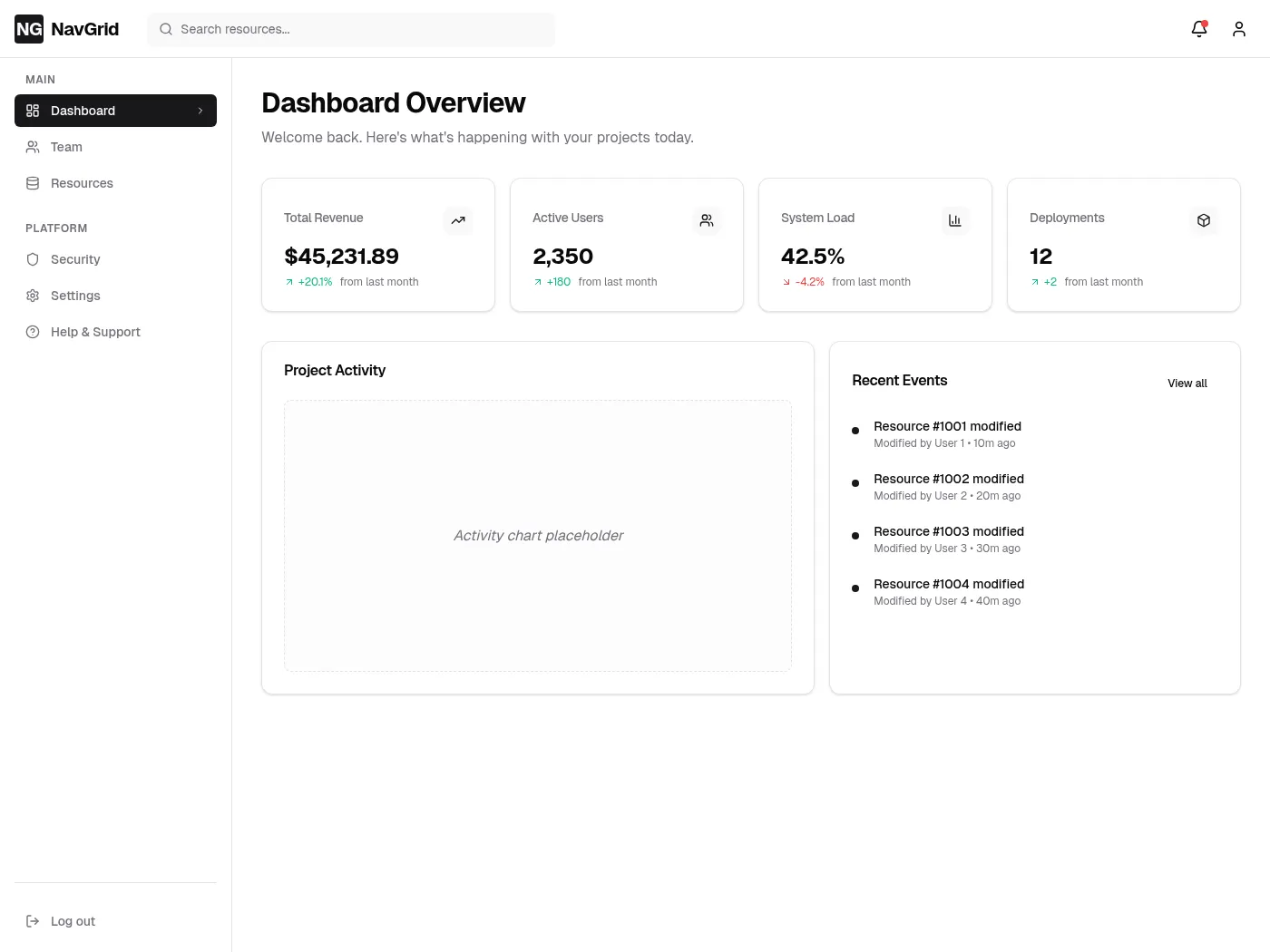 NavGrid Web App