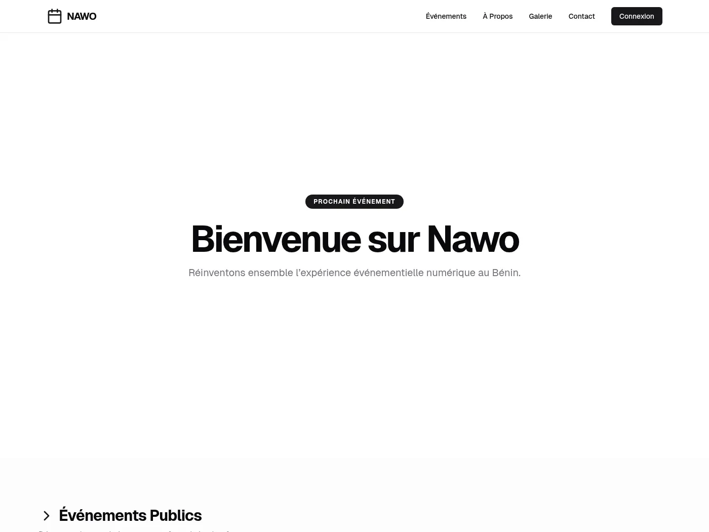 Nawo Event Platform